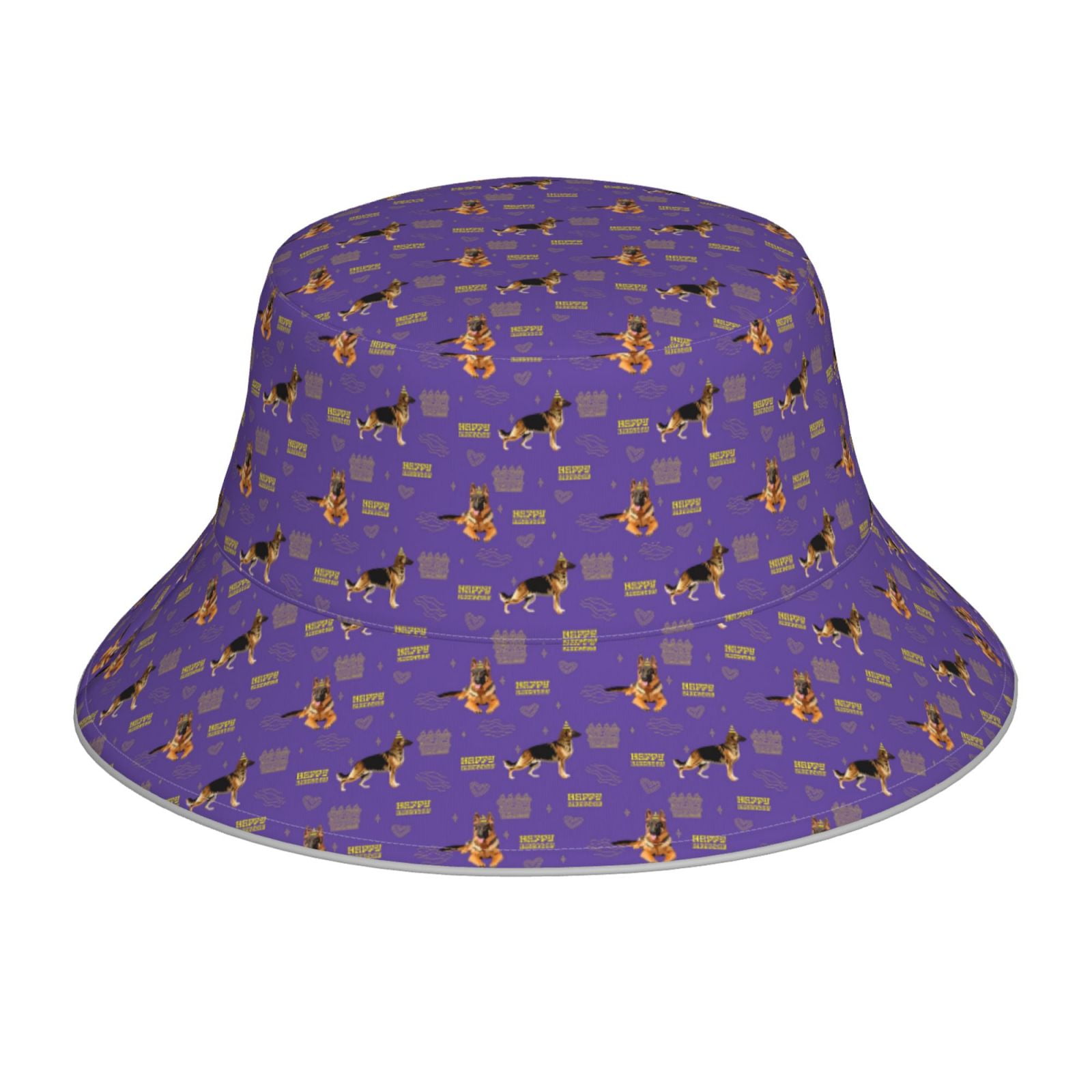 Zeuib German Shepherd Dog Reflective Bucket Hat, UV Protection, Wide ...