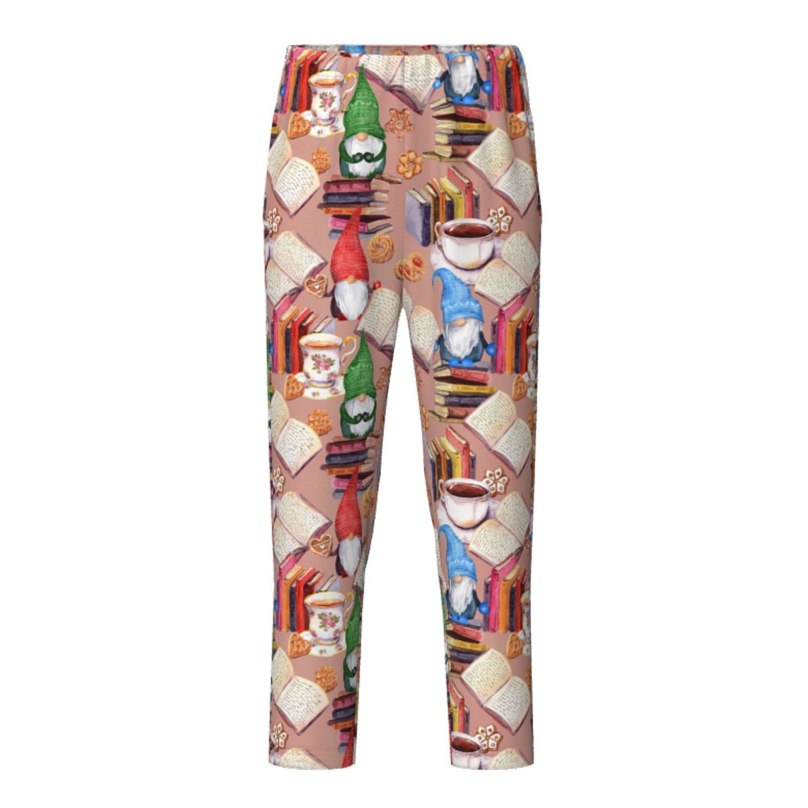 Zeuib Gnomes Books Tea Cups Print Pajama Pants for Girls Boys,PJ ...
