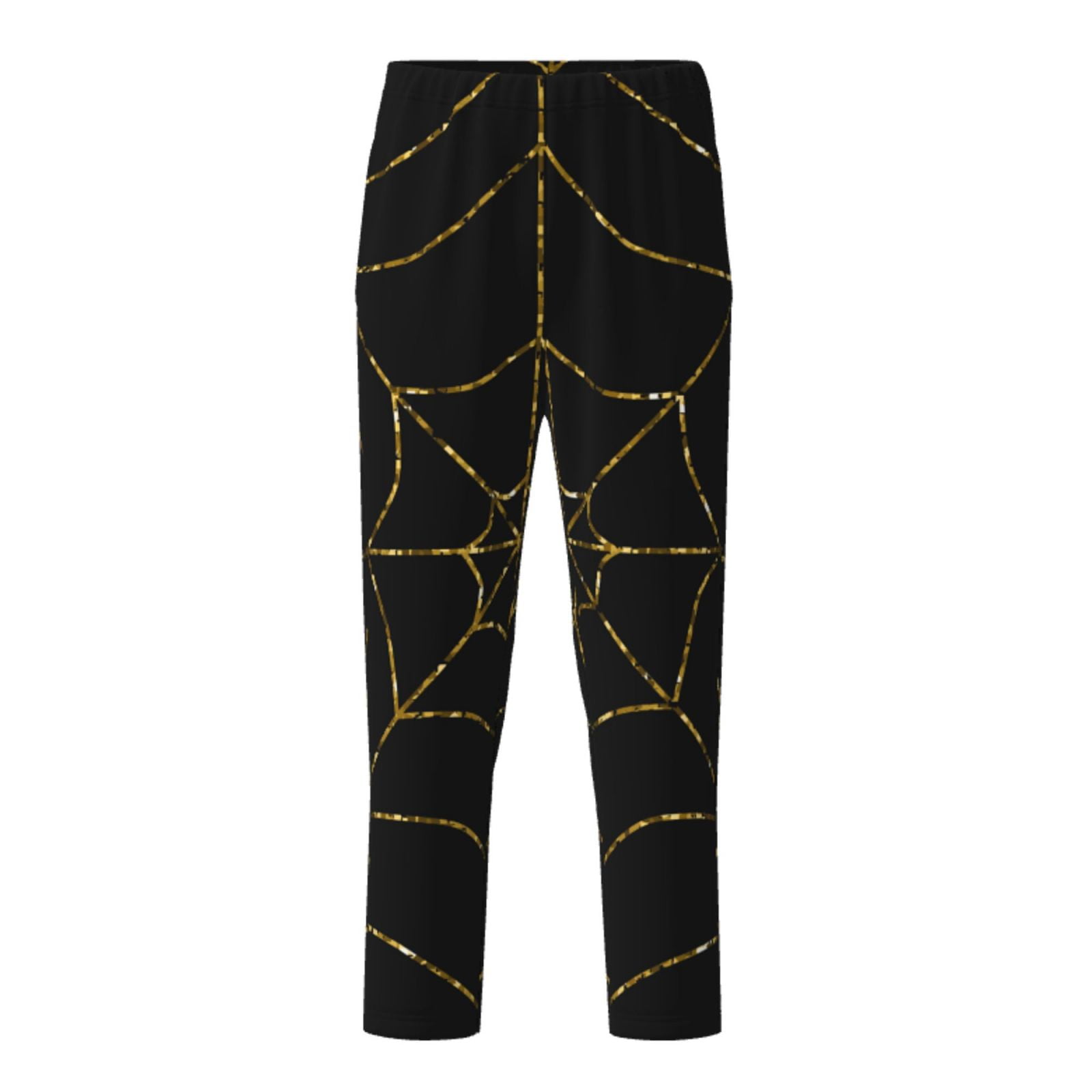 Zeuib Golden Spider Web Print Pajama Pants for Girls Boys,PJ Bottoms ...