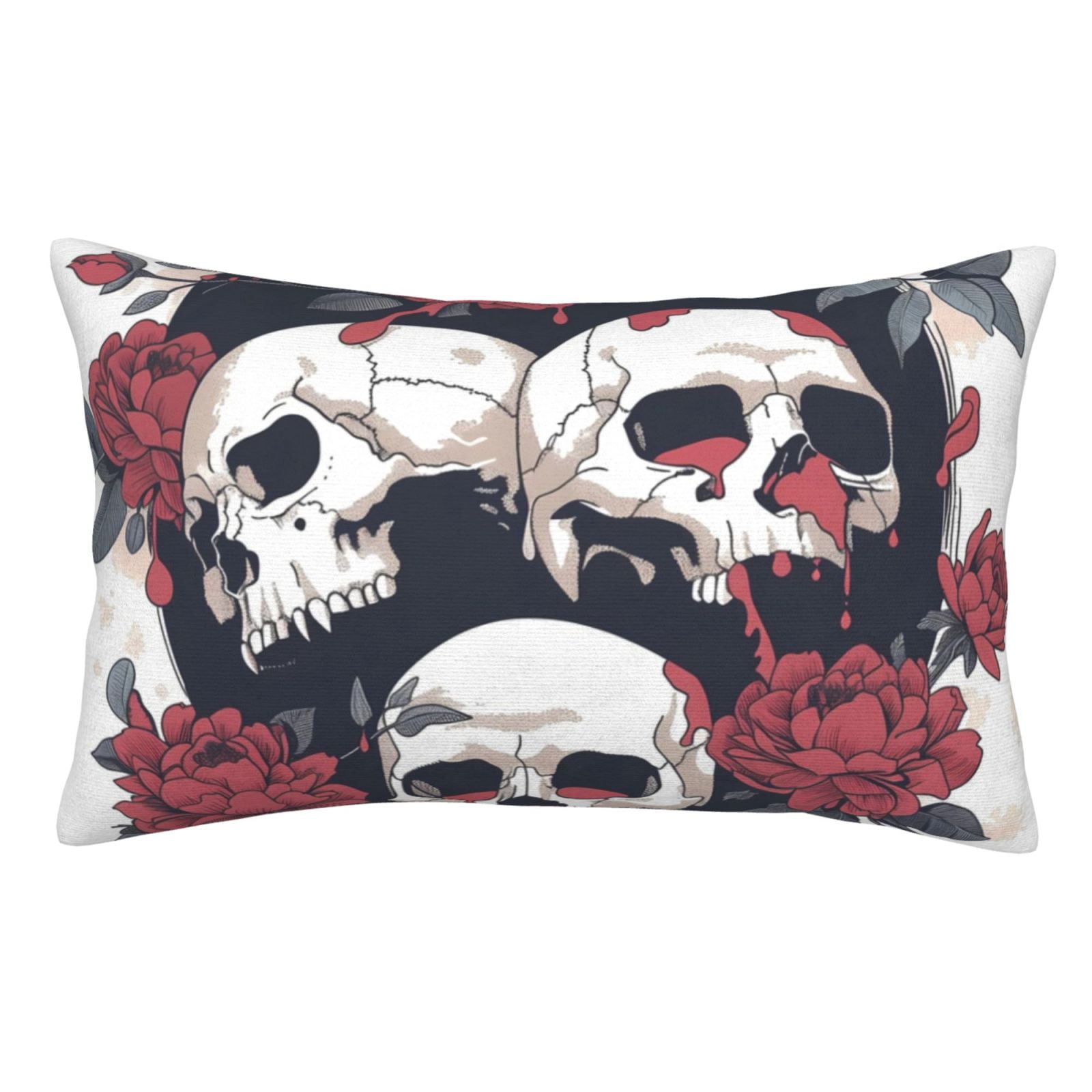 Zeuib Gothic Skulls And Roses Print Luggage Covers For Suitcase Tsa ...