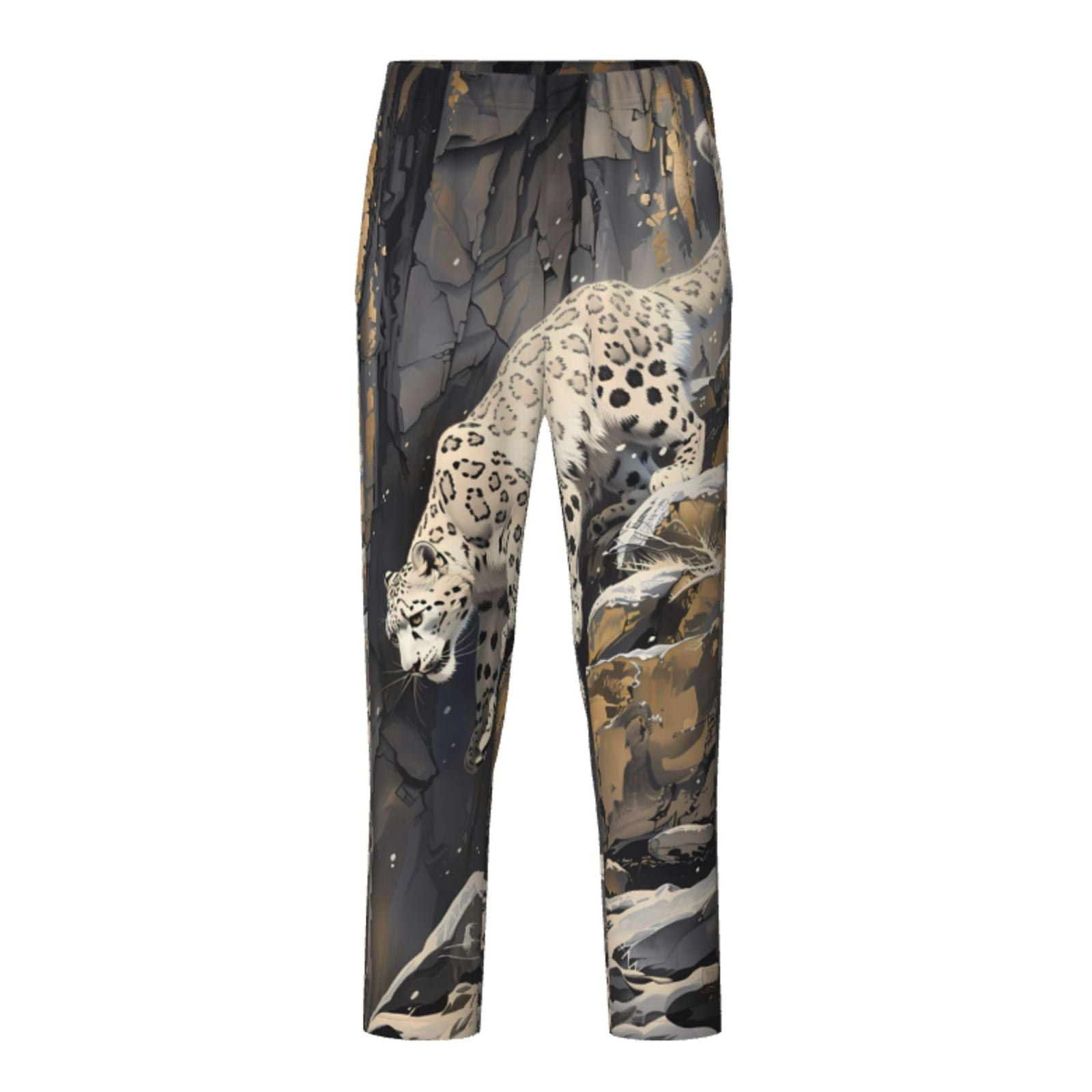 Zeuib Graceful Snow Leopard Print Pajama Pants for Girls Boys,PJ ...