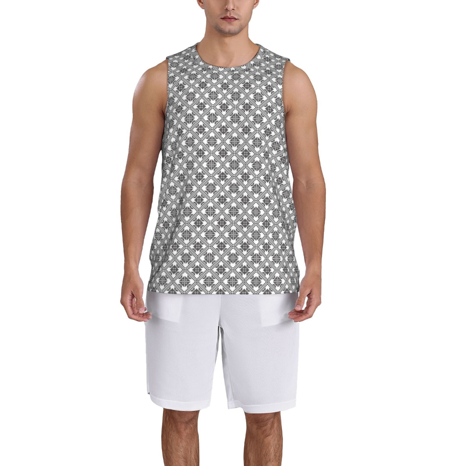 Zeuib Gray Plaid Jersey Shirt for Men,Mesh Athletic Practice Sports ...