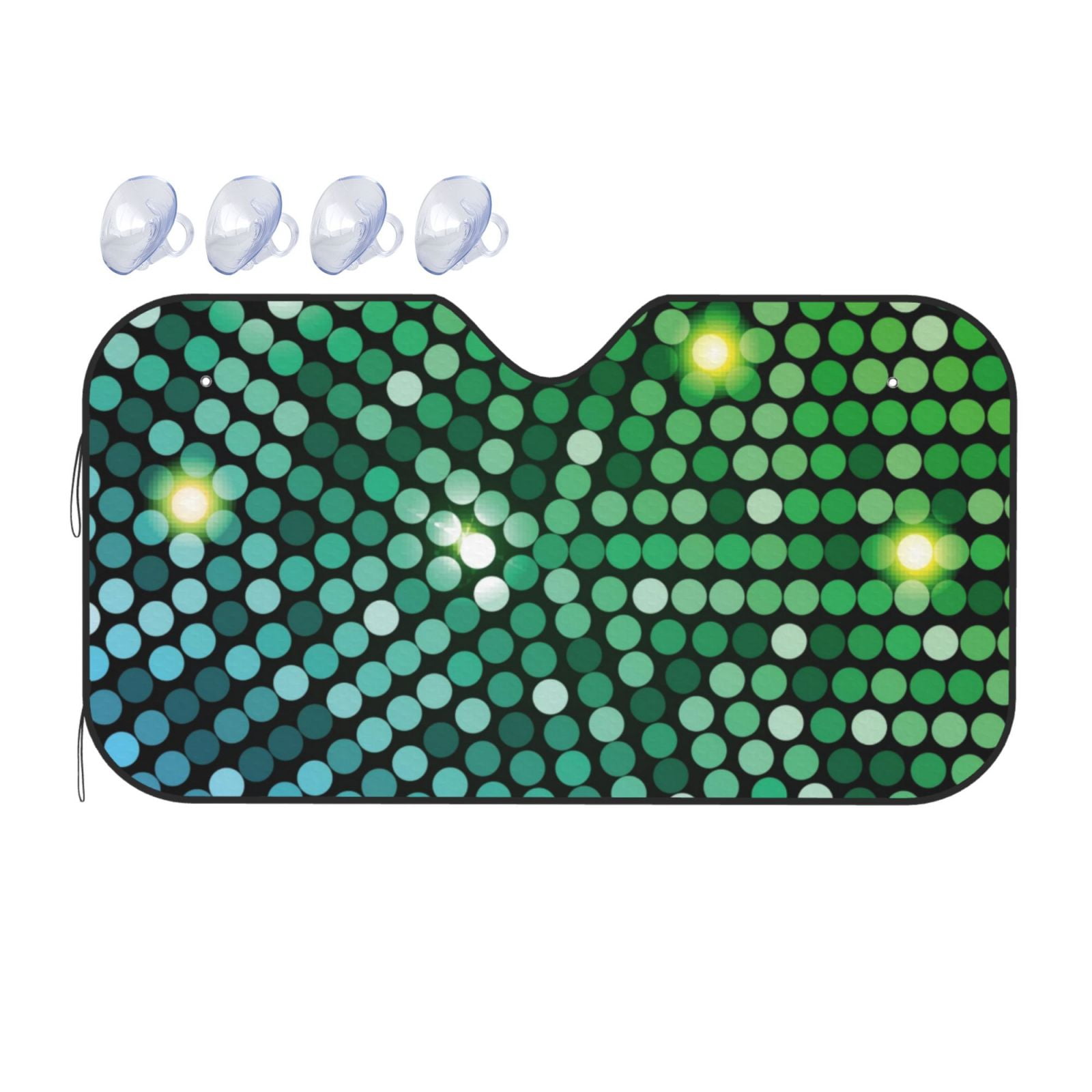 Zeuib Green Disco Lights Premium Car Sunshade: Superior Sun Protection ...