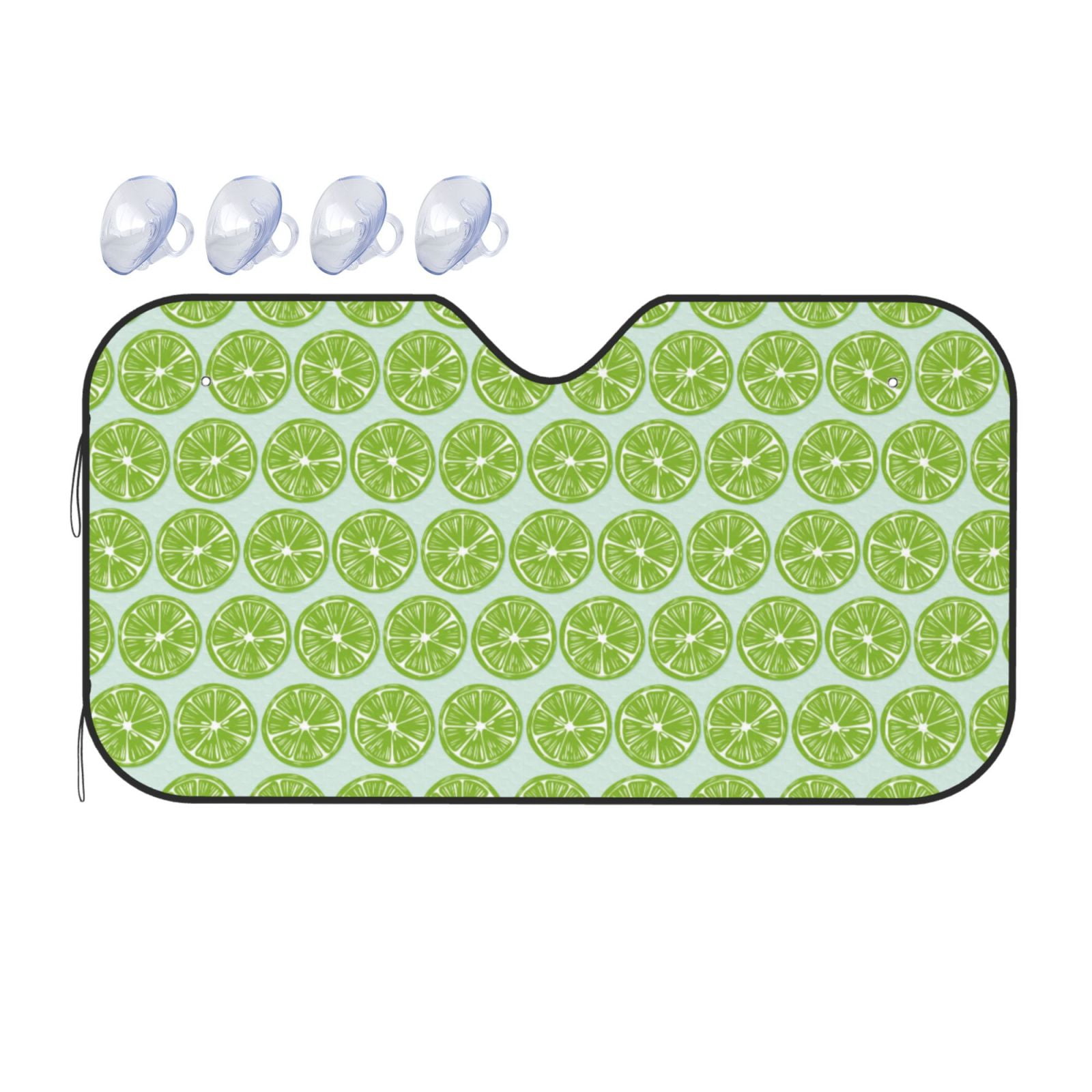 Zeuib Green Lemon Slices Premium Car Sunshade: Superior Sun Protection ...