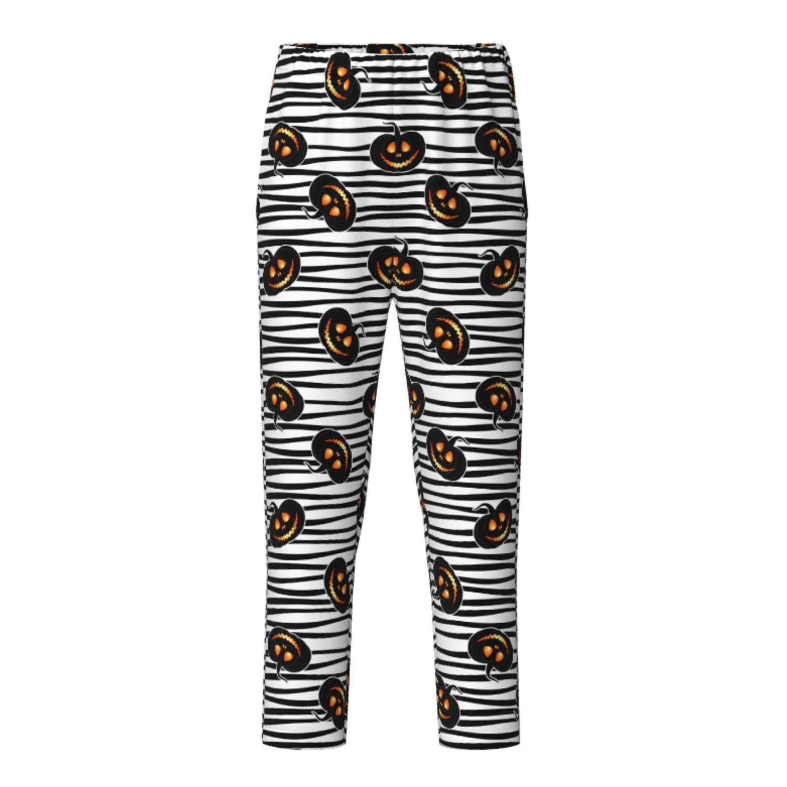 Zeuib Haloween Pumpkins Print Pajama Pants for Girls Boys,PJ Bottoms ...