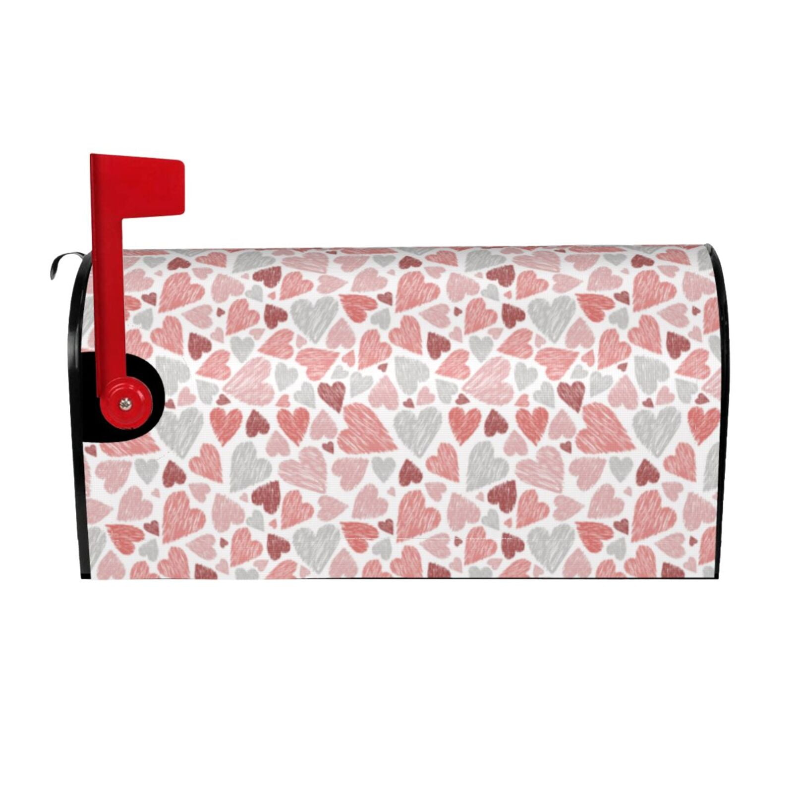 Zeuib Hand Drawn Hearts Print Mailbox Covers Magnetic ,Post Letter Box ...