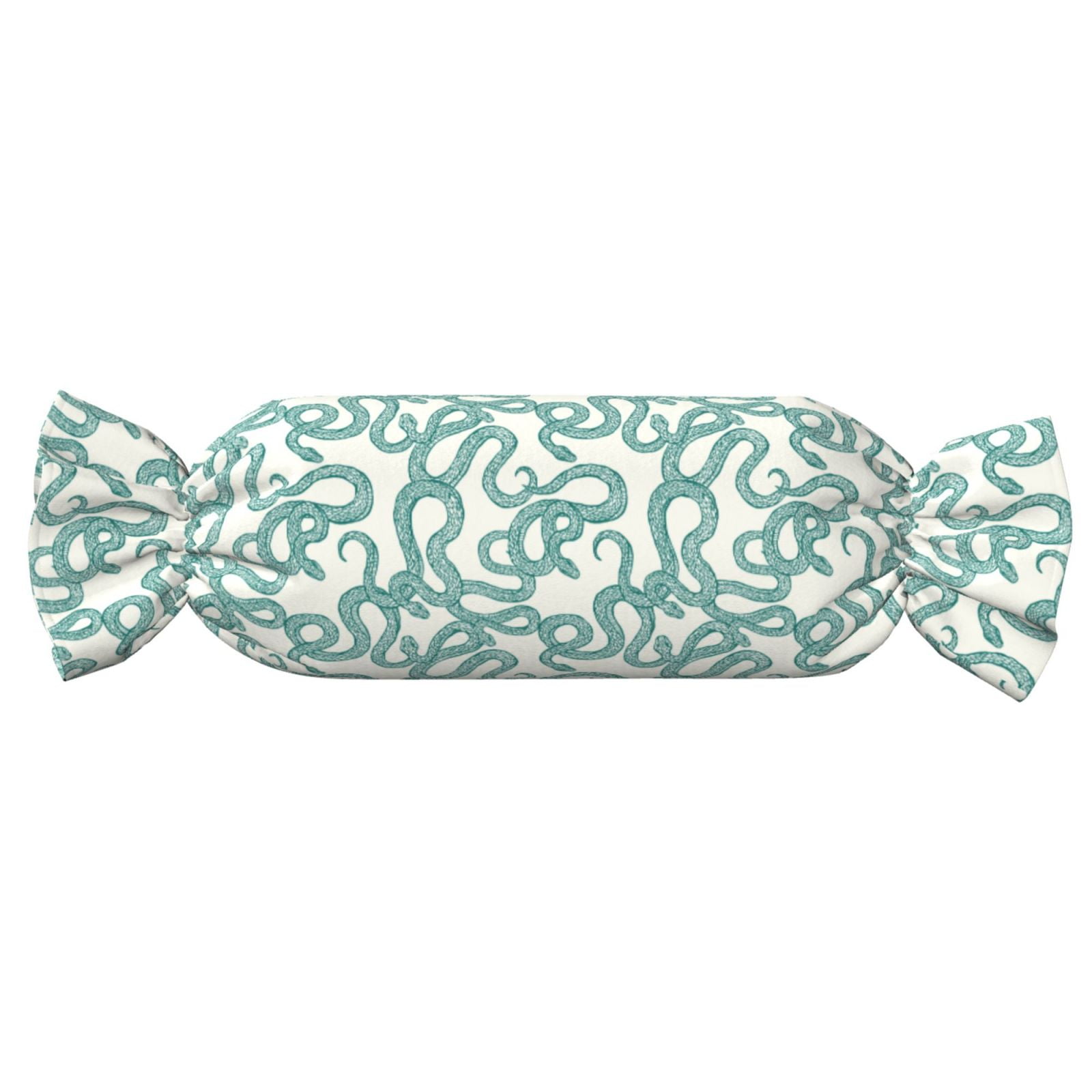 Zeuib Hand Drawn Snake Print Candy Cylindrical Pillow,Neck Hand Support ...