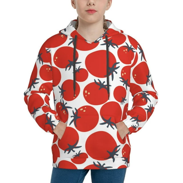 Zeuib Hand Drawn Tomatoes Design Hoodies For Boys and Girls,Oversized Hoodie,Clothes Jackets for ...