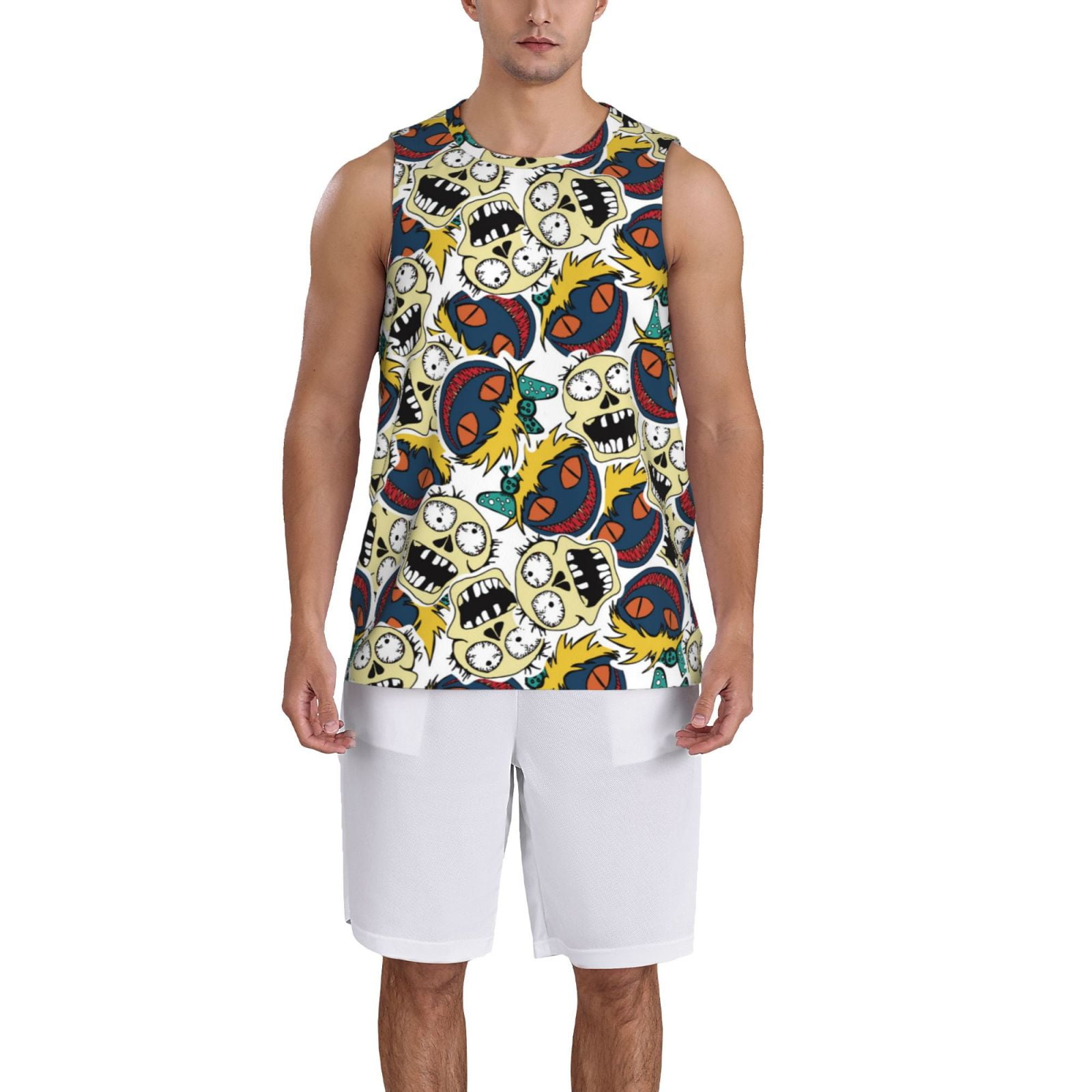 Zeuib Happy Skeleton Jersey Shirt for Men,Mesh Athletic Practice Sports ...