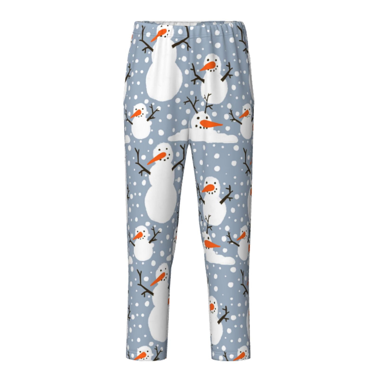 Zeuib Happy Snowmen Snowfall Print Pajama Pants for Girls Boys,PJ ...