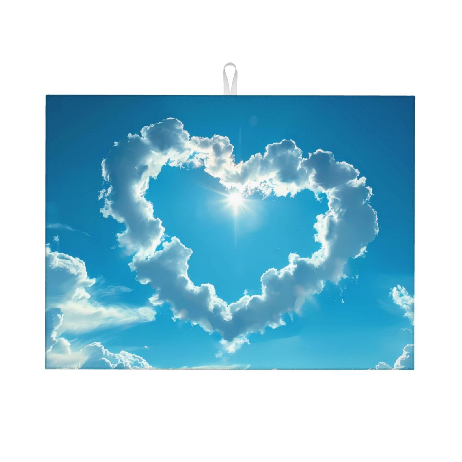 Zeuib Heart Shaped Cloud Dish Drainer Kitchen Counter, Kitchen Drying ...