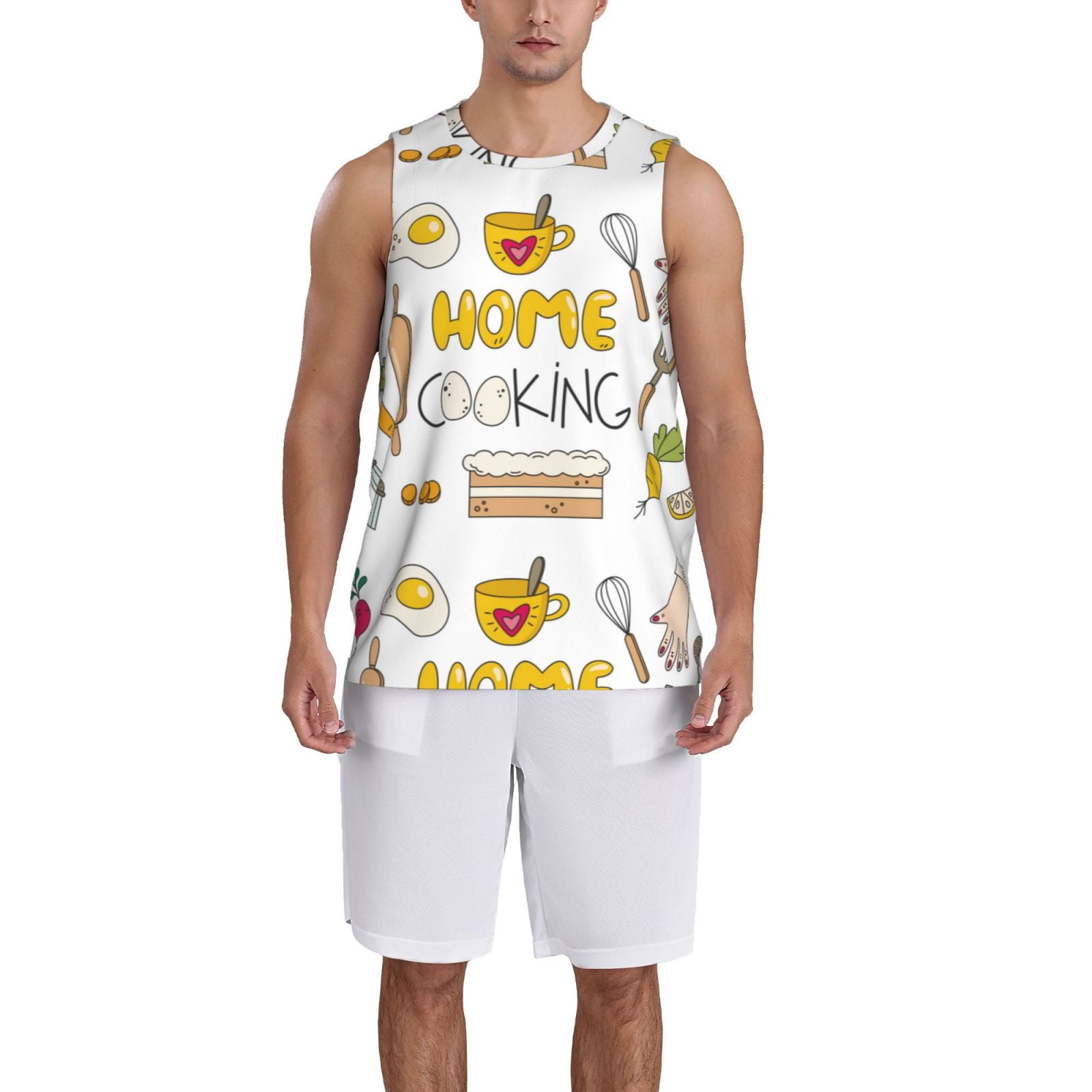 Zeuib Home Cooking Jersey Shirt for Men,Mesh Athletic Practice Sports ...