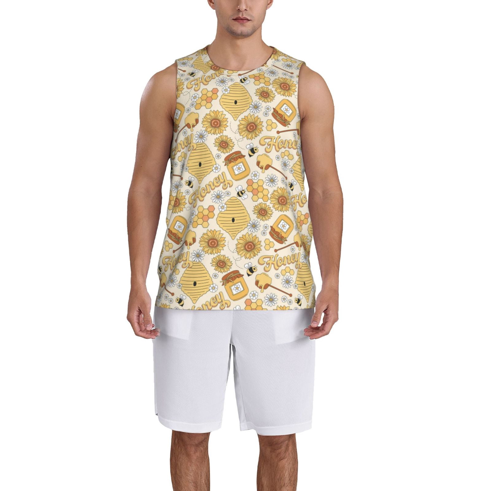 Zeuib Honey Honeycomb Jersey Shirt for Men,Mesh Athletic Practice ...