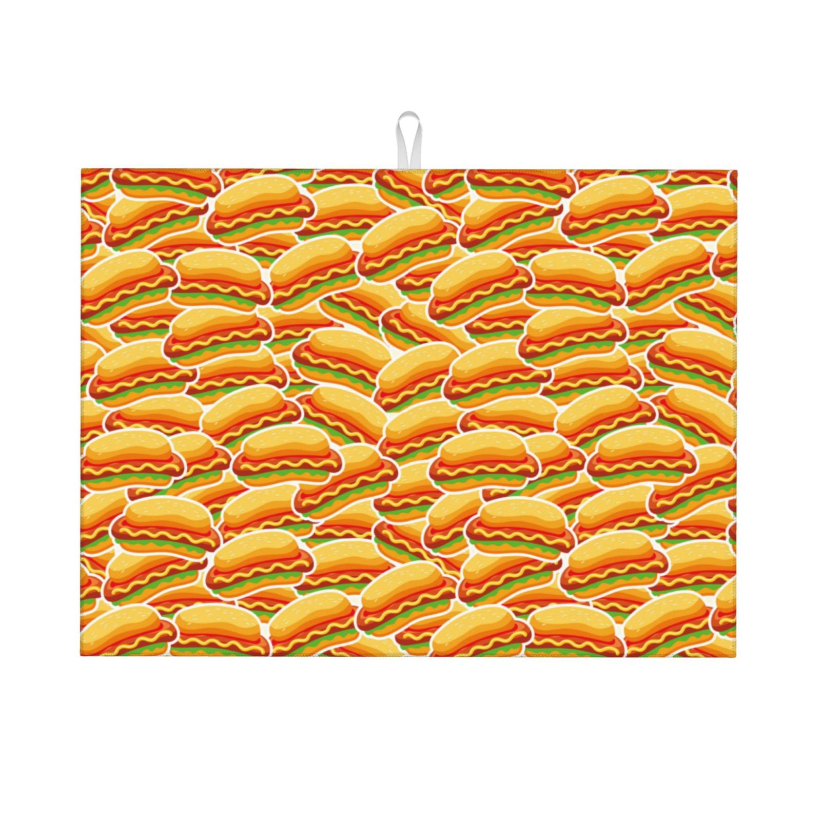 Zeuib Hot Dogs Dish Drainer Kitchen Counter, Kitchen Drying Mat,Heat ...