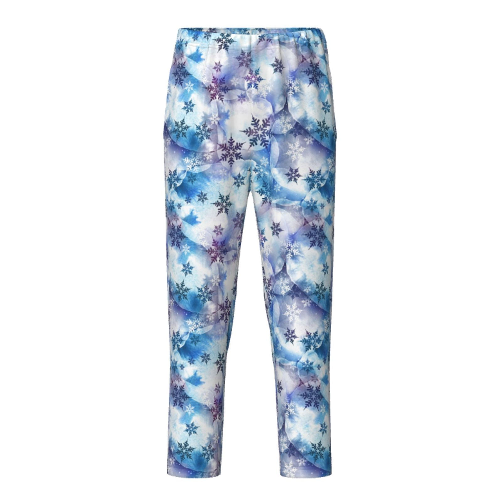 Zeuib Icy Blue Snowflakes Print Pajama Pants for Girls Boys,PJ Bottoms ...