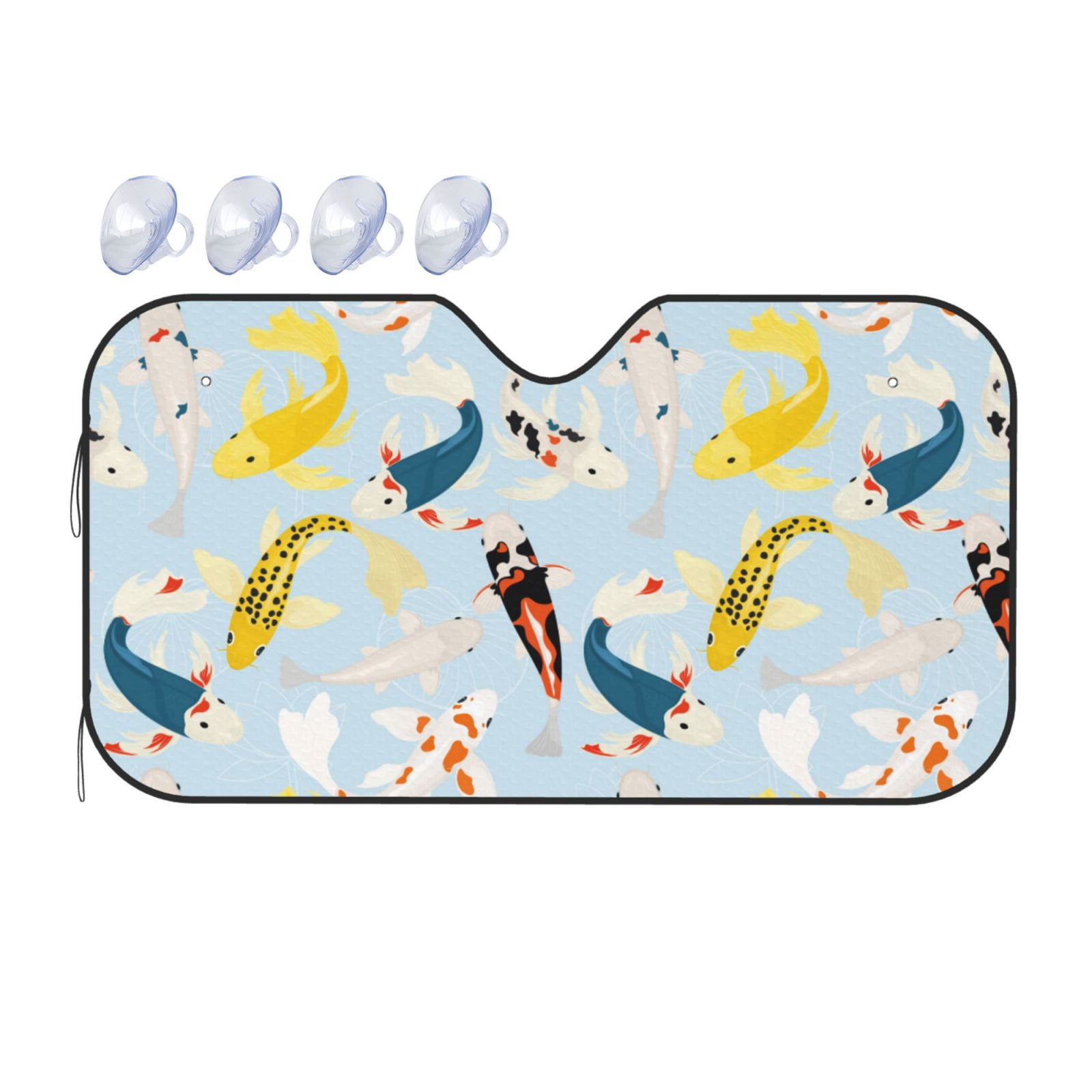 Zeuib Japanese Carps Premium Car Sunshade: Superior Sun Protection and ...