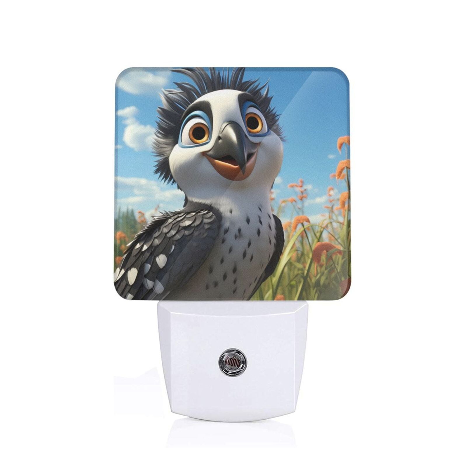 Zeuib Joyful Animated Bird LED Night Light,Plug in Night Light with ...