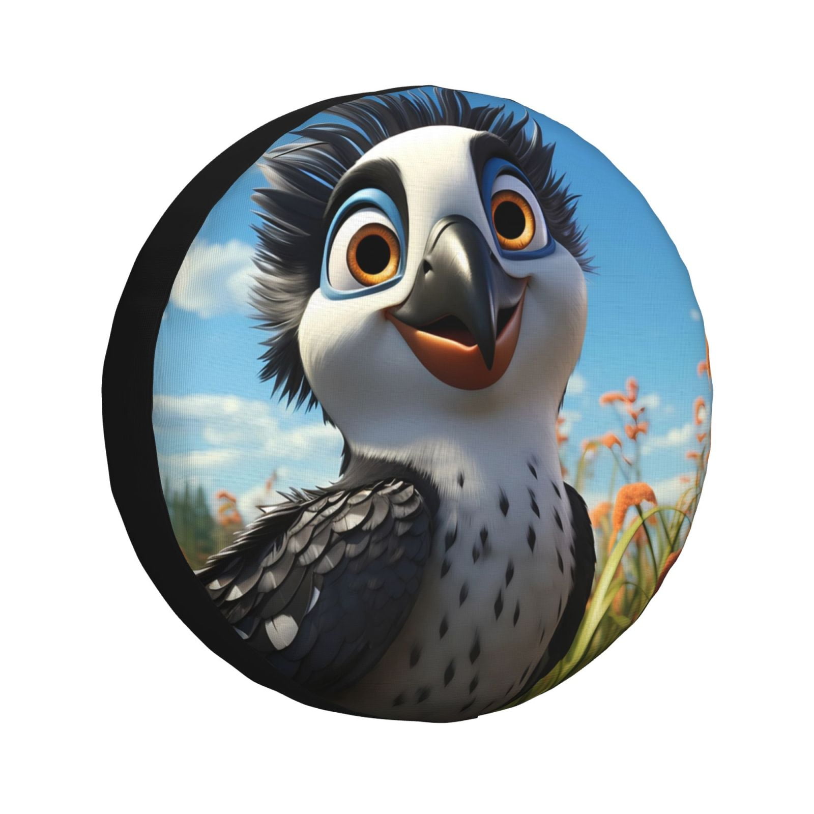 Zeuib Joyful Animated Bird Tire Cover,Wheel Cover,Spare Tire Cover,Anti ...