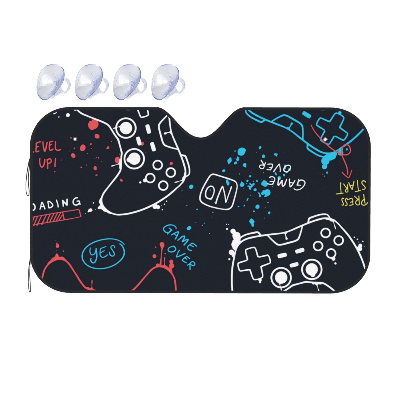 Zeuib Joystick Gamepad Premium Car Sunshade: Superior Sun Protection ...