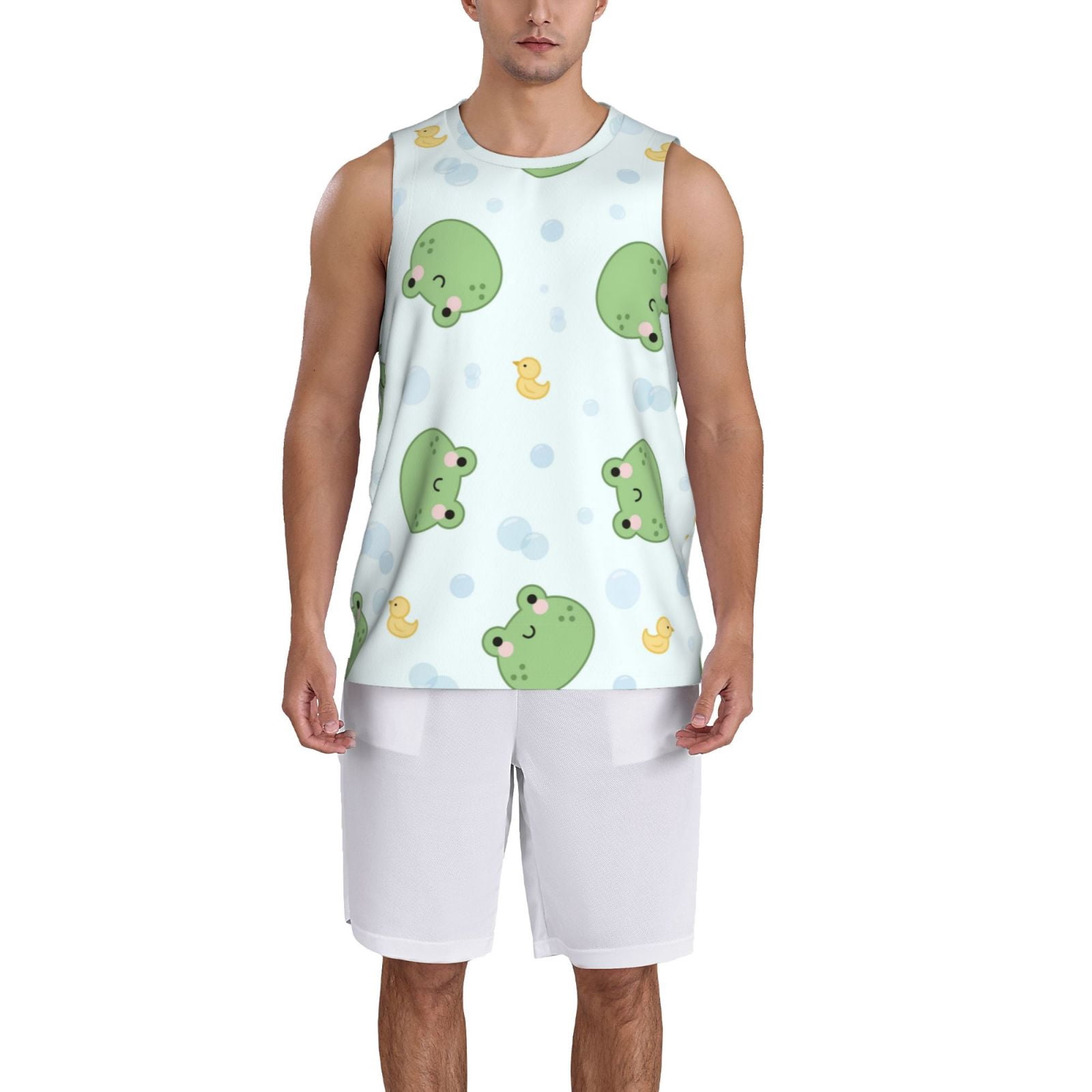 Zeuib Kawaii Frogs Jersey Shirt for Men,Mesh Athletic Practice Sports ...