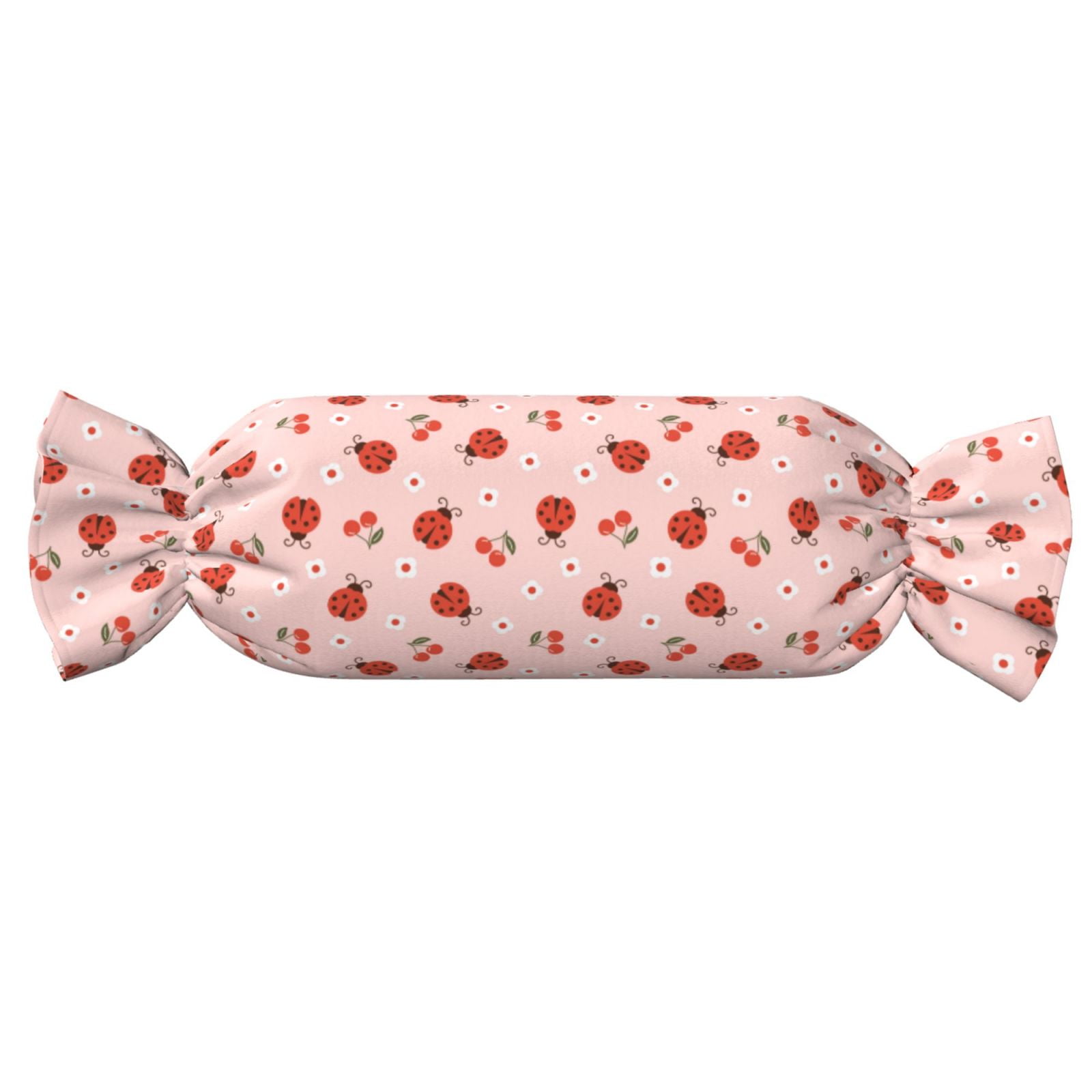 Zeuib Ladybug With Flower Print Candy Cylindrical Pillow,Neck Hand ...