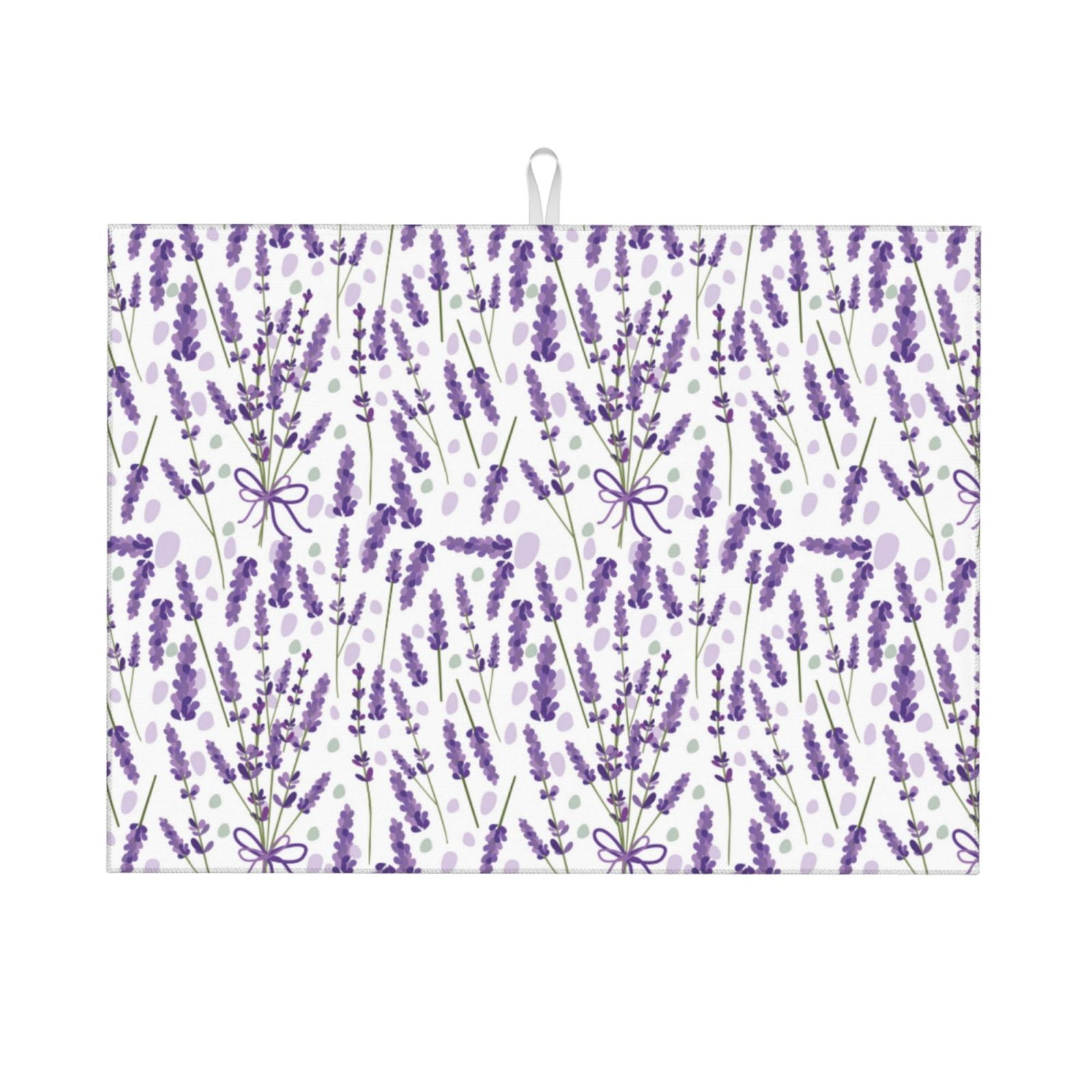 Zeuib Lavender Flowers Dish Drainer Kitchen Counter, Kitchen Drying Mat ...