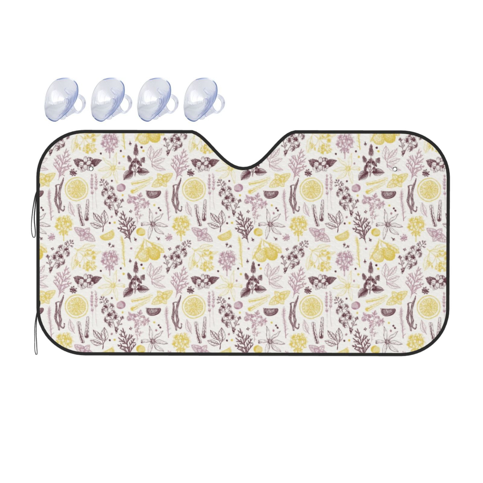 Zeuib Lavender Flowers Premium Car Sunshade: Superior Sun Protection ...