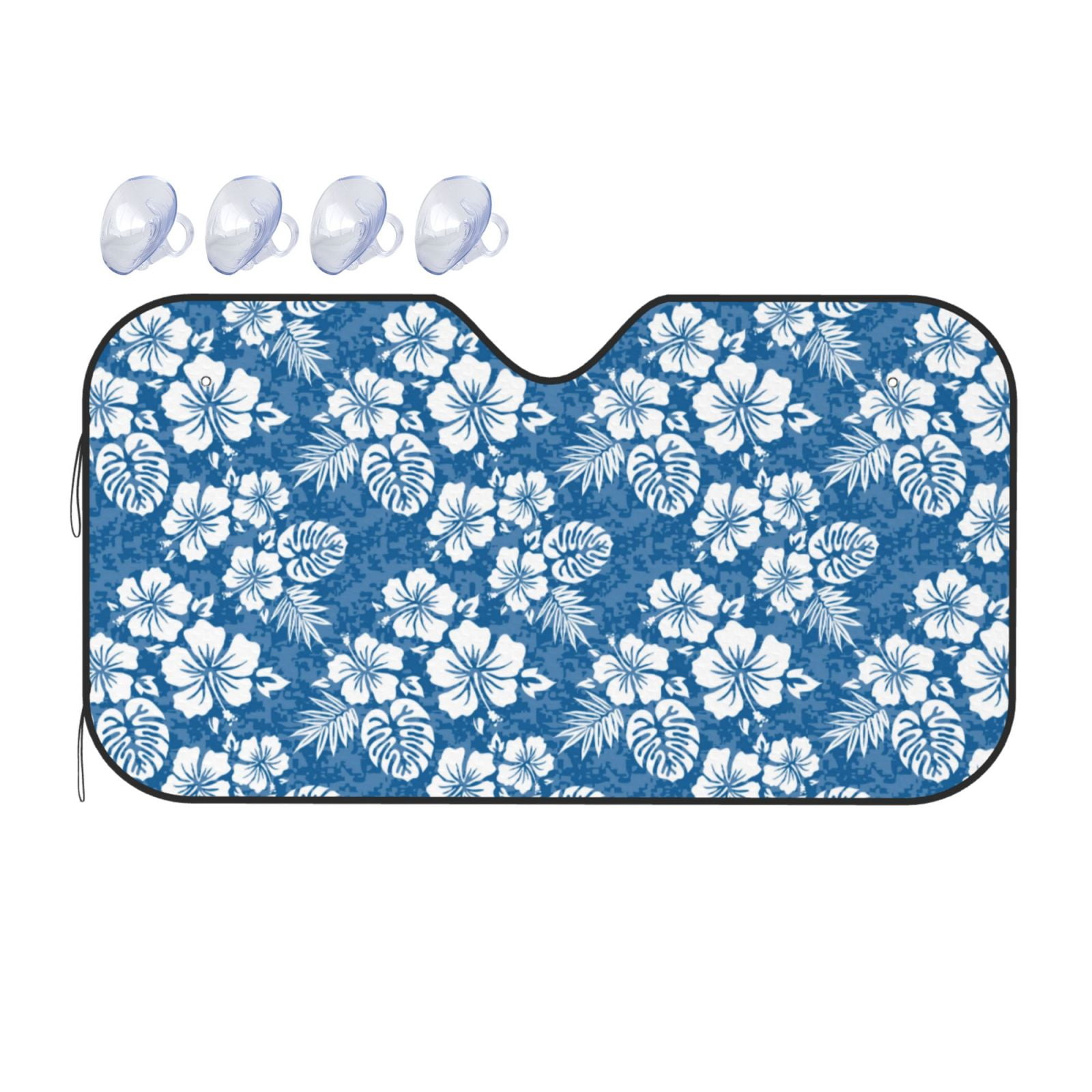 Zeuib Leaves And Flowers Premium Car Sunshade: Superior Sun Protection ...