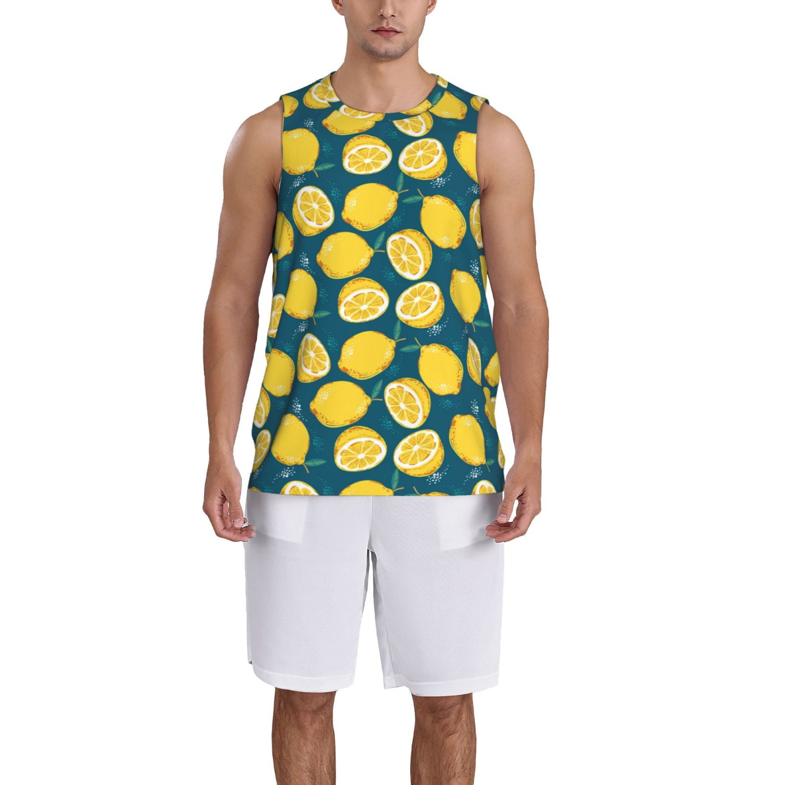Zeuib Lemon Jersey Shirt for Men,Mesh Athletic Practice Sports Shirts ...