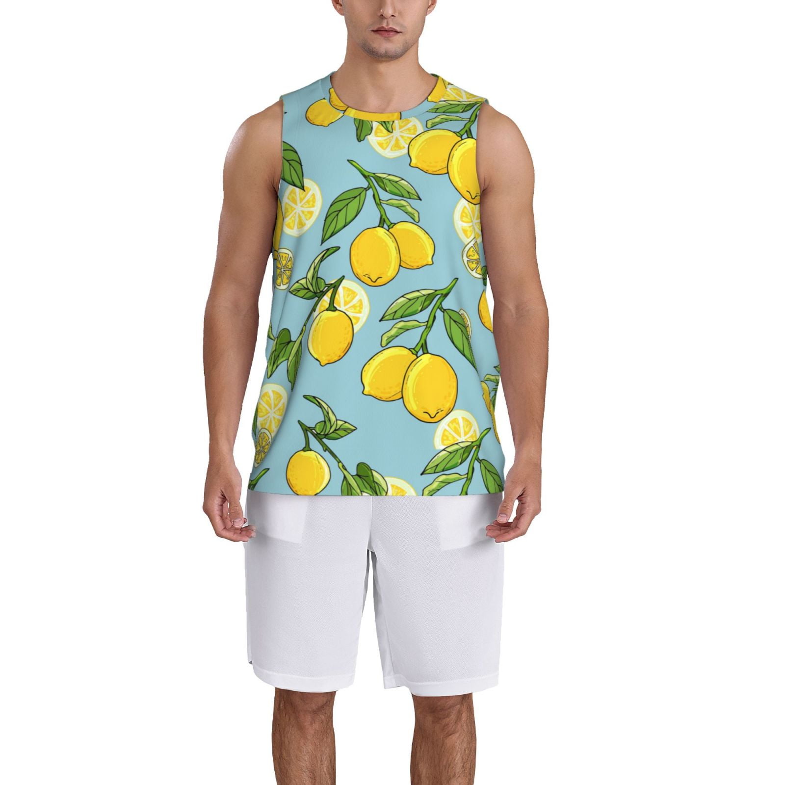 Zeuib Lemon Jersey Shirt for Men,Mesh Athletic Practice Sports Shirts ...