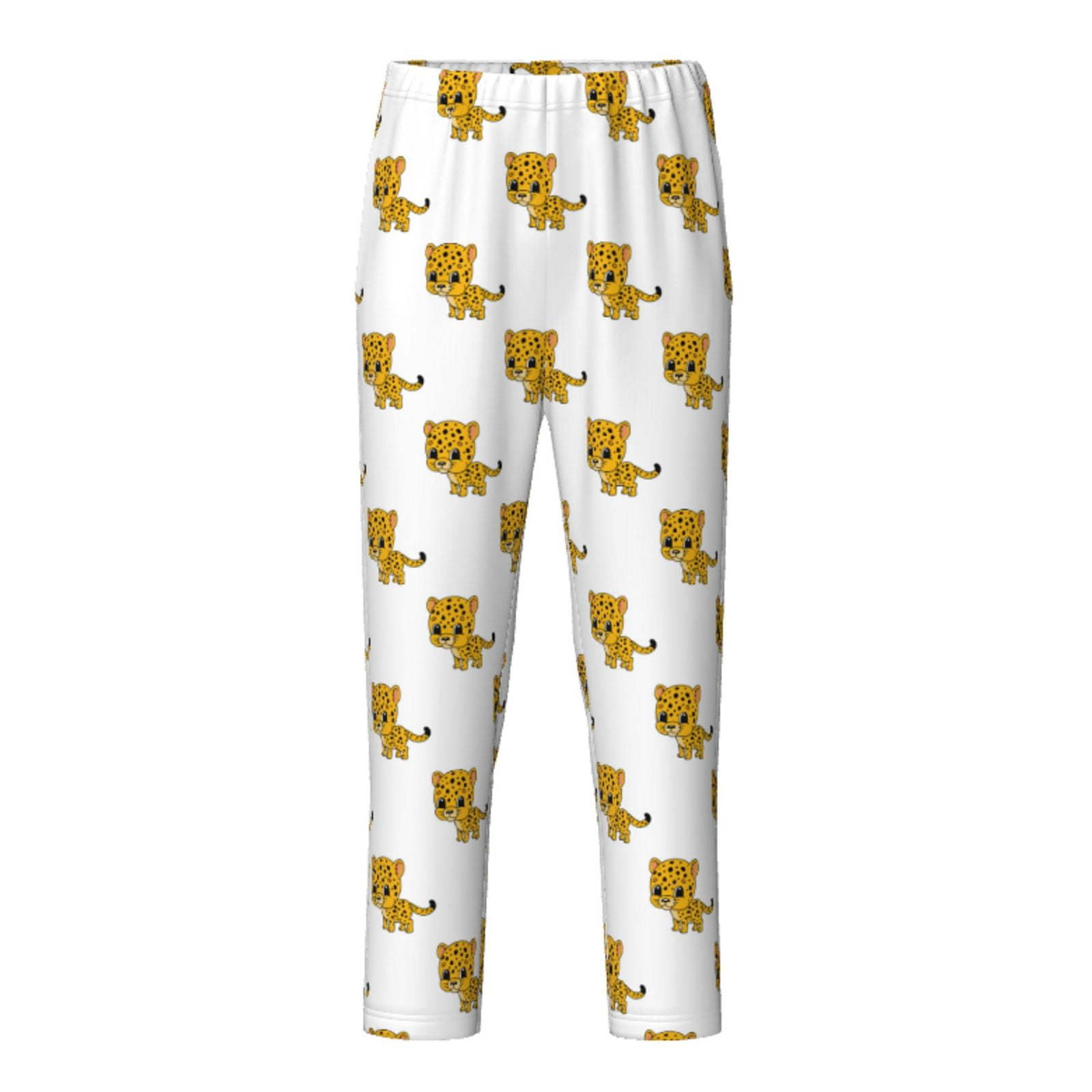 Zeuib Leopard Print Print Pajama Pants for Girls Boys,PJ Bottoms for ...