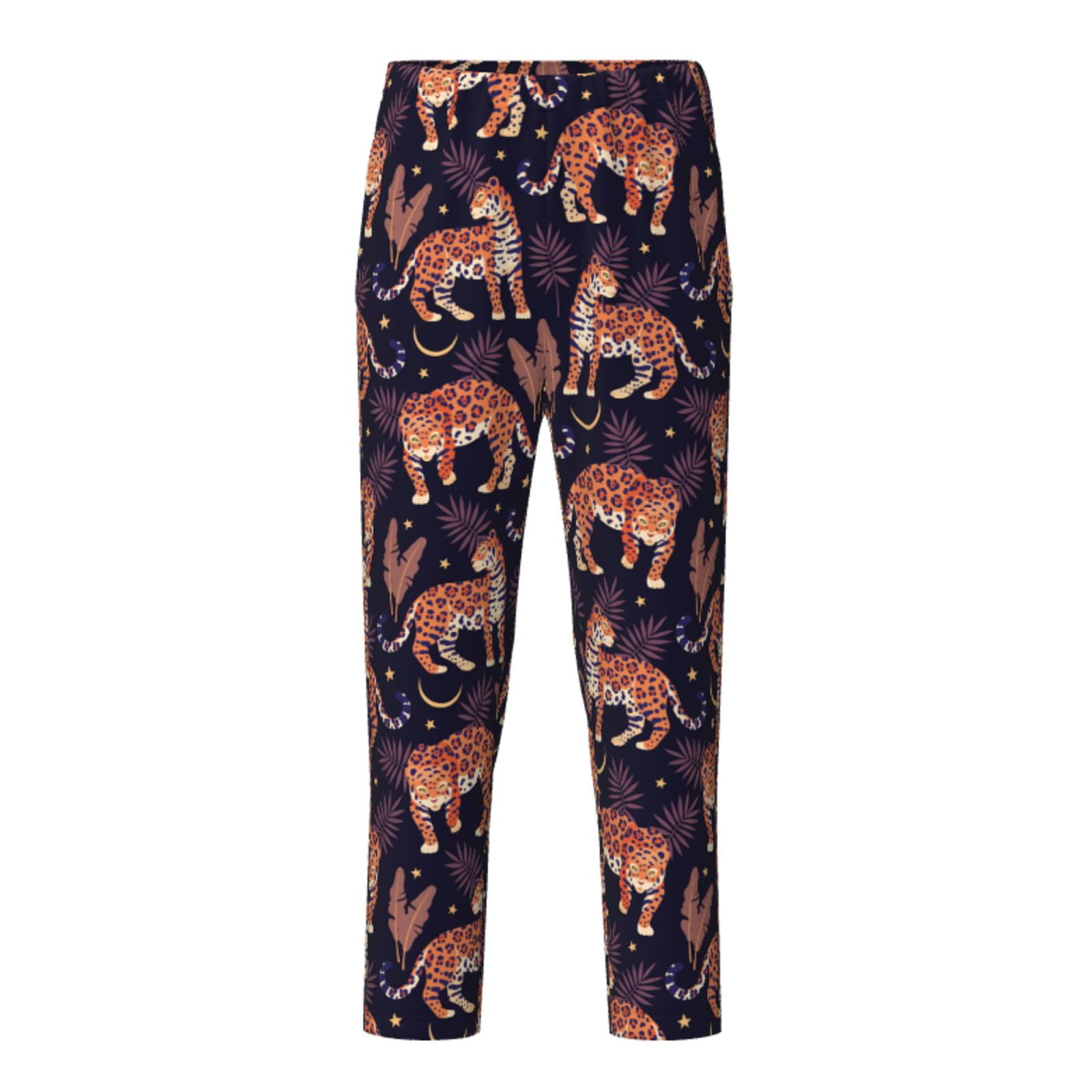 Zeuib Leopard Print Print Pajama Pants for Girls Boys,PJ Bottoms for ...