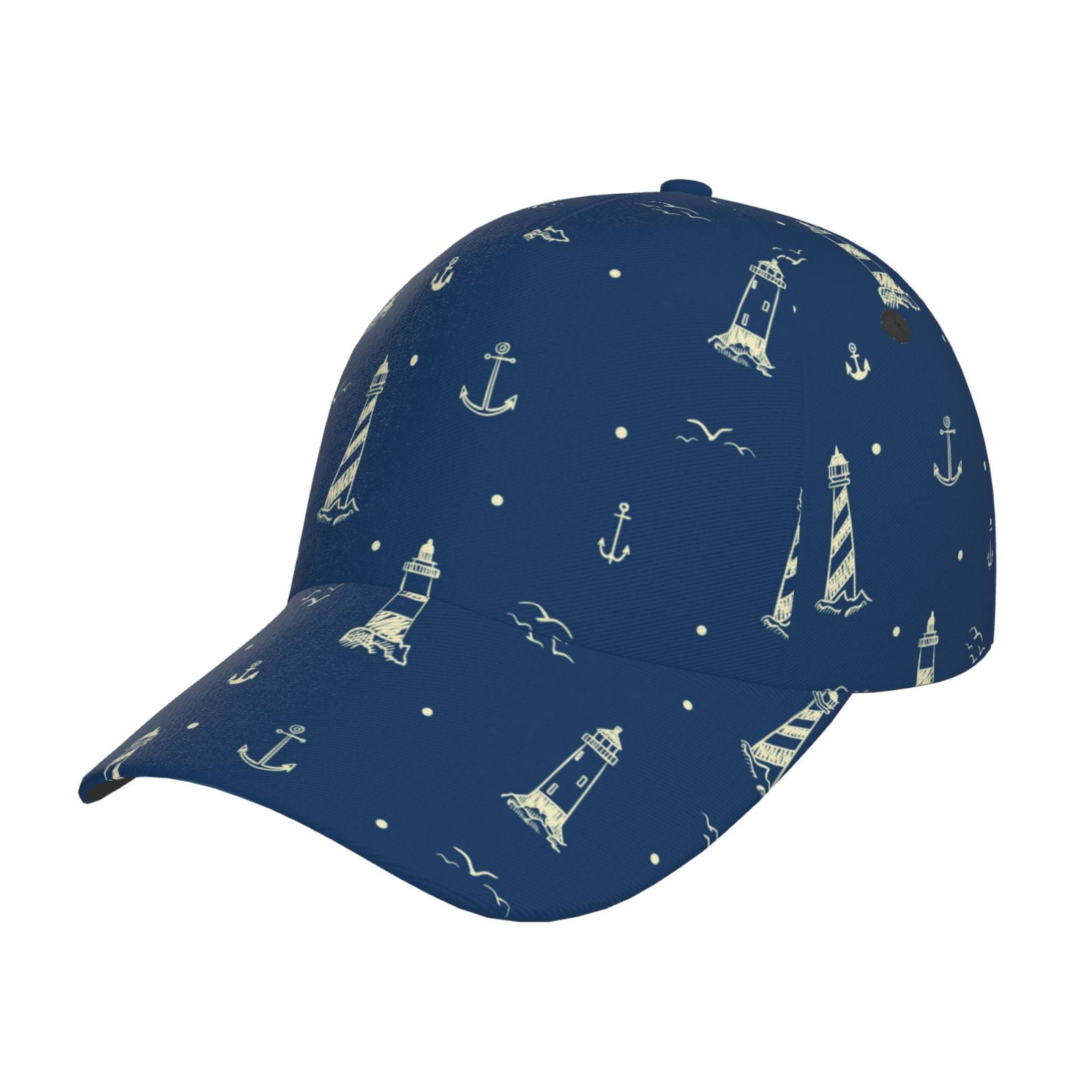 Zeuib Lighthouses and Anchors Baseball Cap Adjustable Size for Running ...