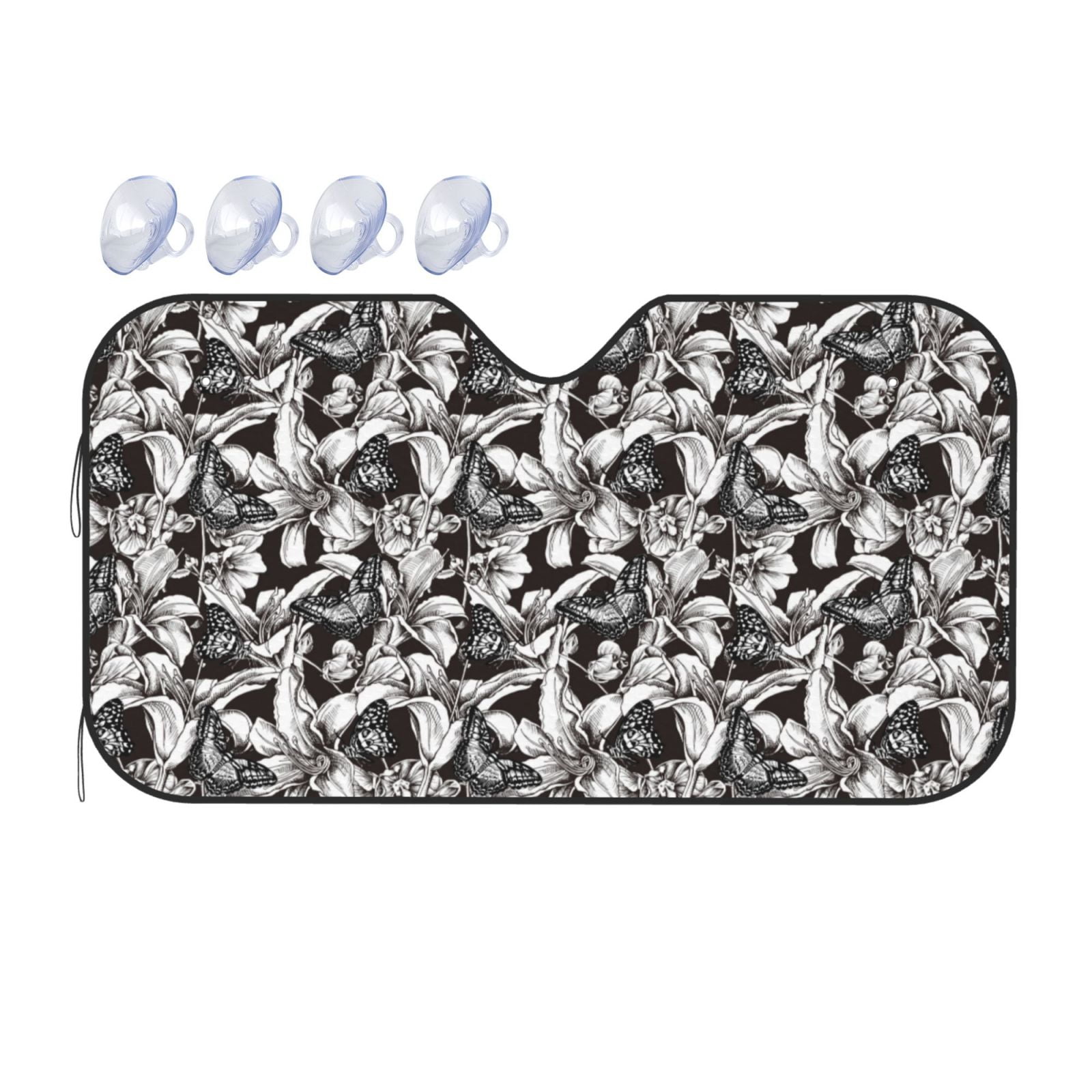 Zeuib Lilies Flowers Premium Car Sunshade: Superior Sun Protection and ...