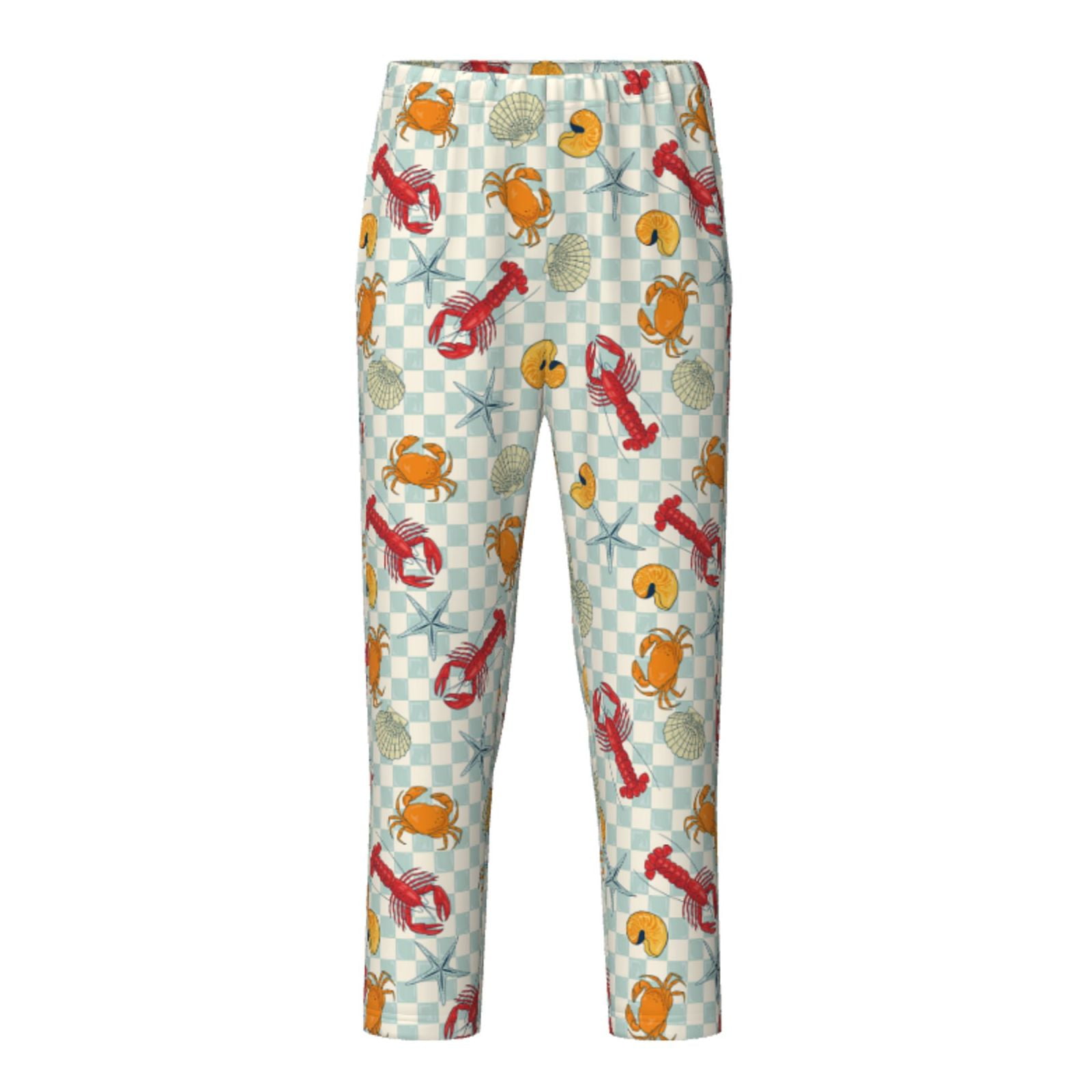 Zeuib Lobster Sea Shell Print Pajama Pants for Girls Boys,PJ Bottoms ...