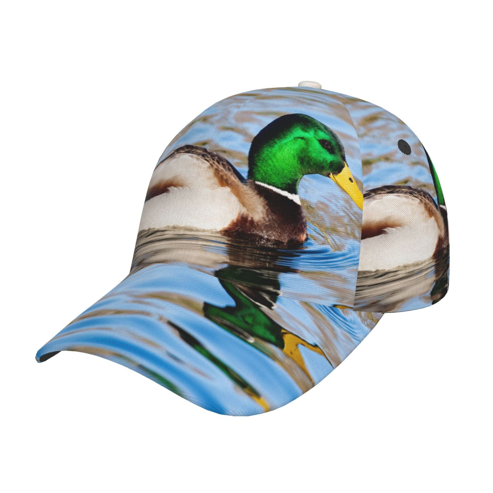 Zeuib Mallard Duck Swimming In A River Baseball Cap Adjustable Size for ...