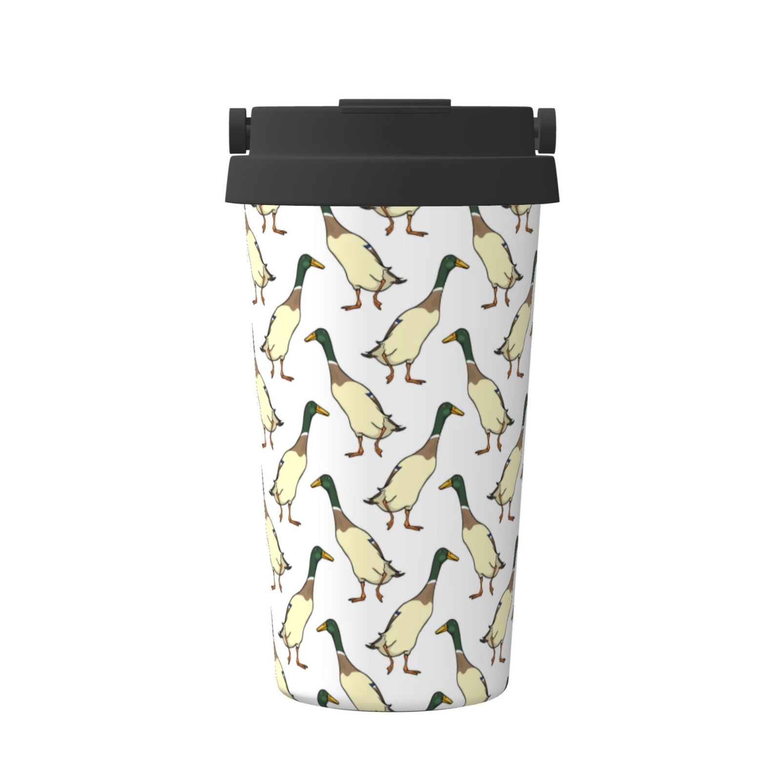 Zeuib Mallard Ducks Print Stainless Steel Vacuum Insulated Coffee ...