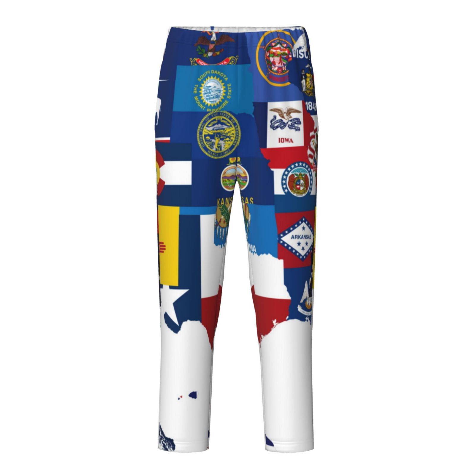 Zeuib The Map Of United States Print Pajama Pants for Girls Boys,PJ ...