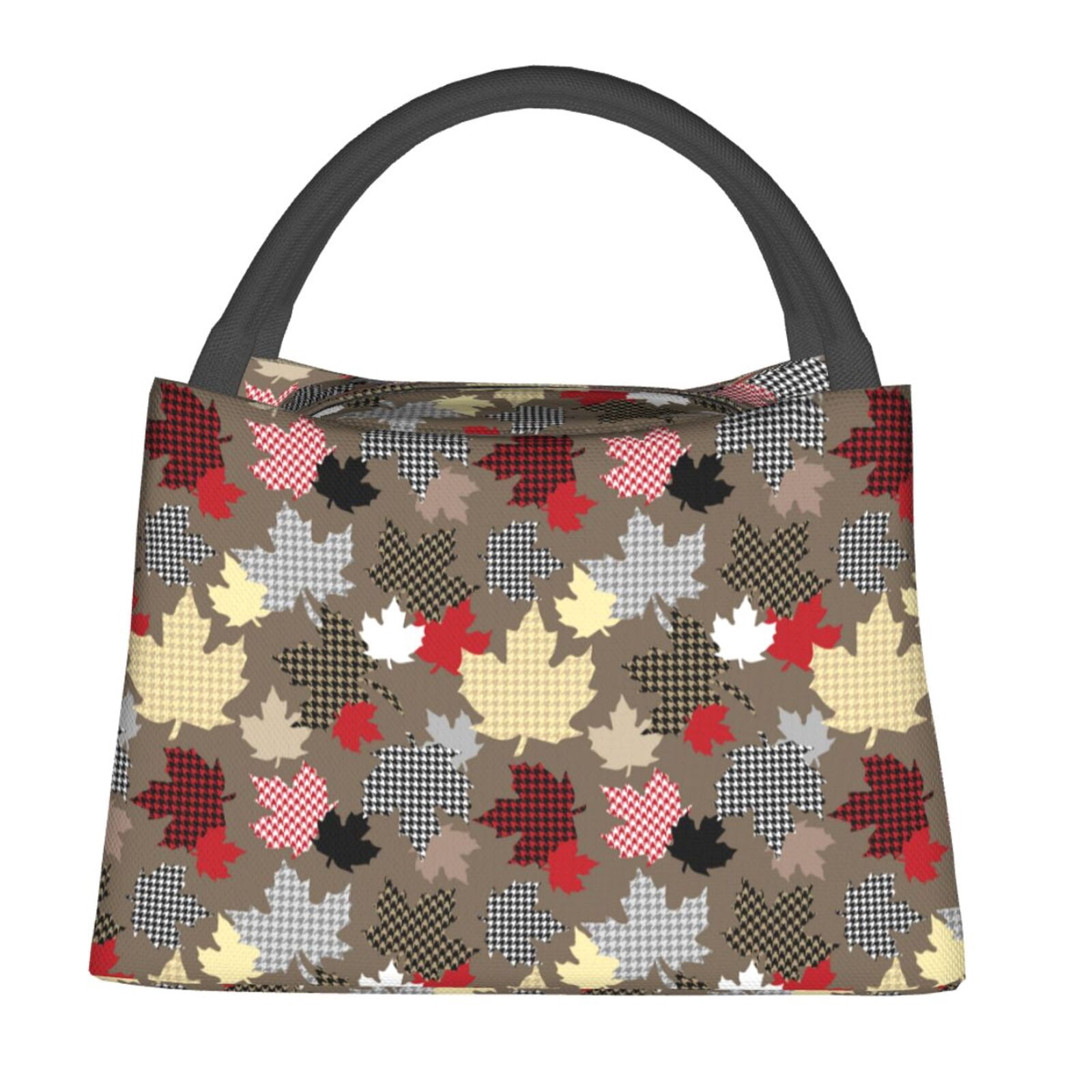 Zeuib Maple colorful Lunch Bag,Collapsible Cooler Bag Insulated ...