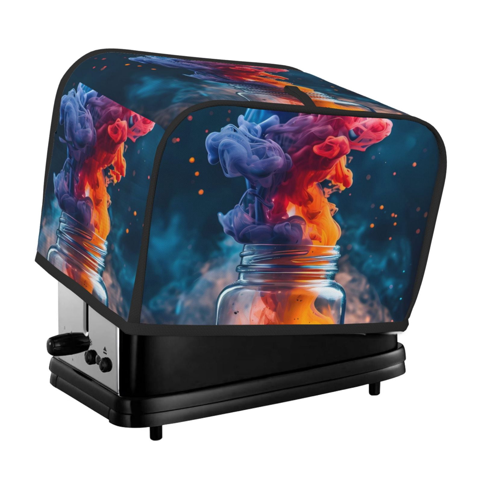 Zeuib Modern Art Red And Blue Colors Two Slice Toaster Dust Cover ...