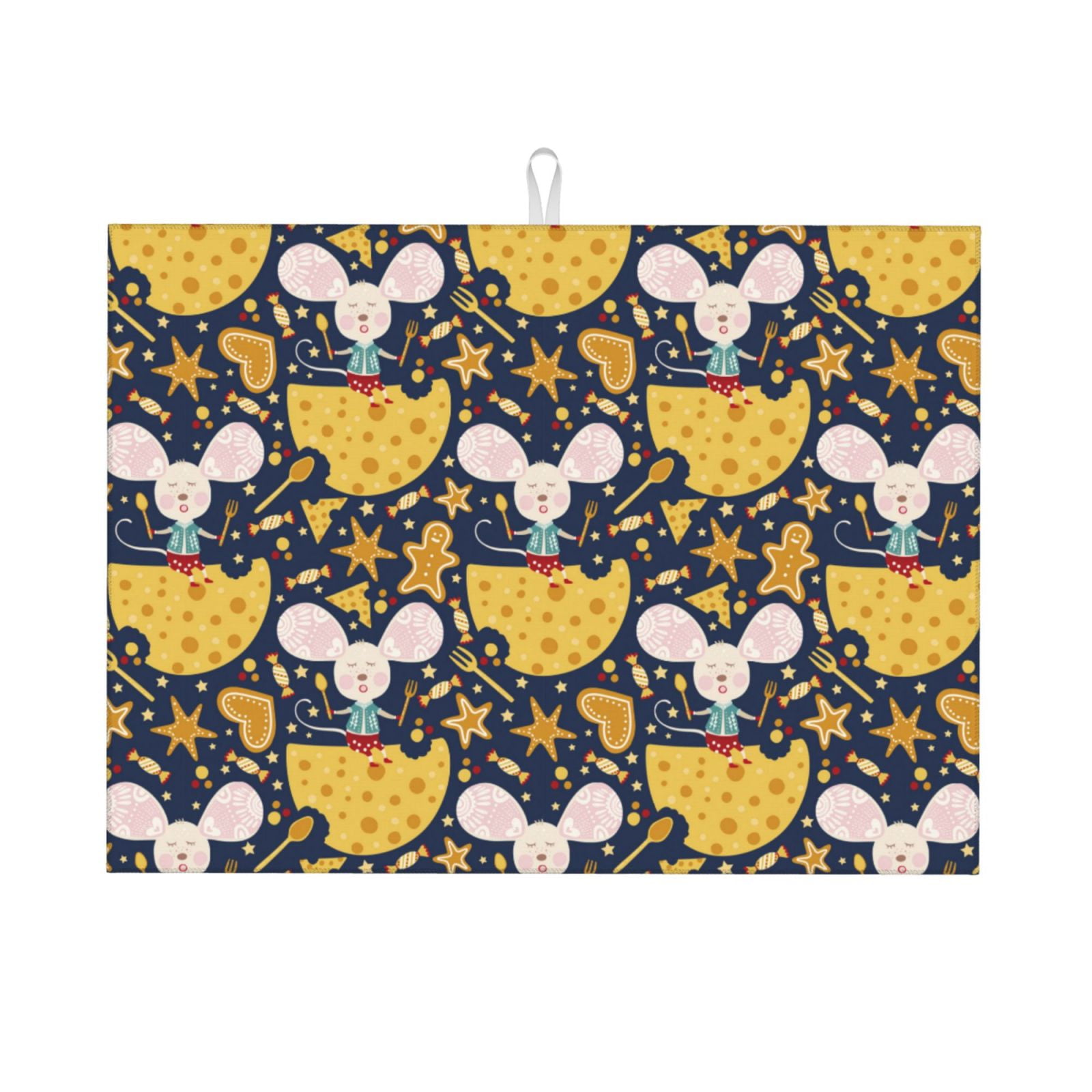 Zeuib Mouse Cheese Dish Drainer Kitchen Counter, Kitchen Drying Mat ...