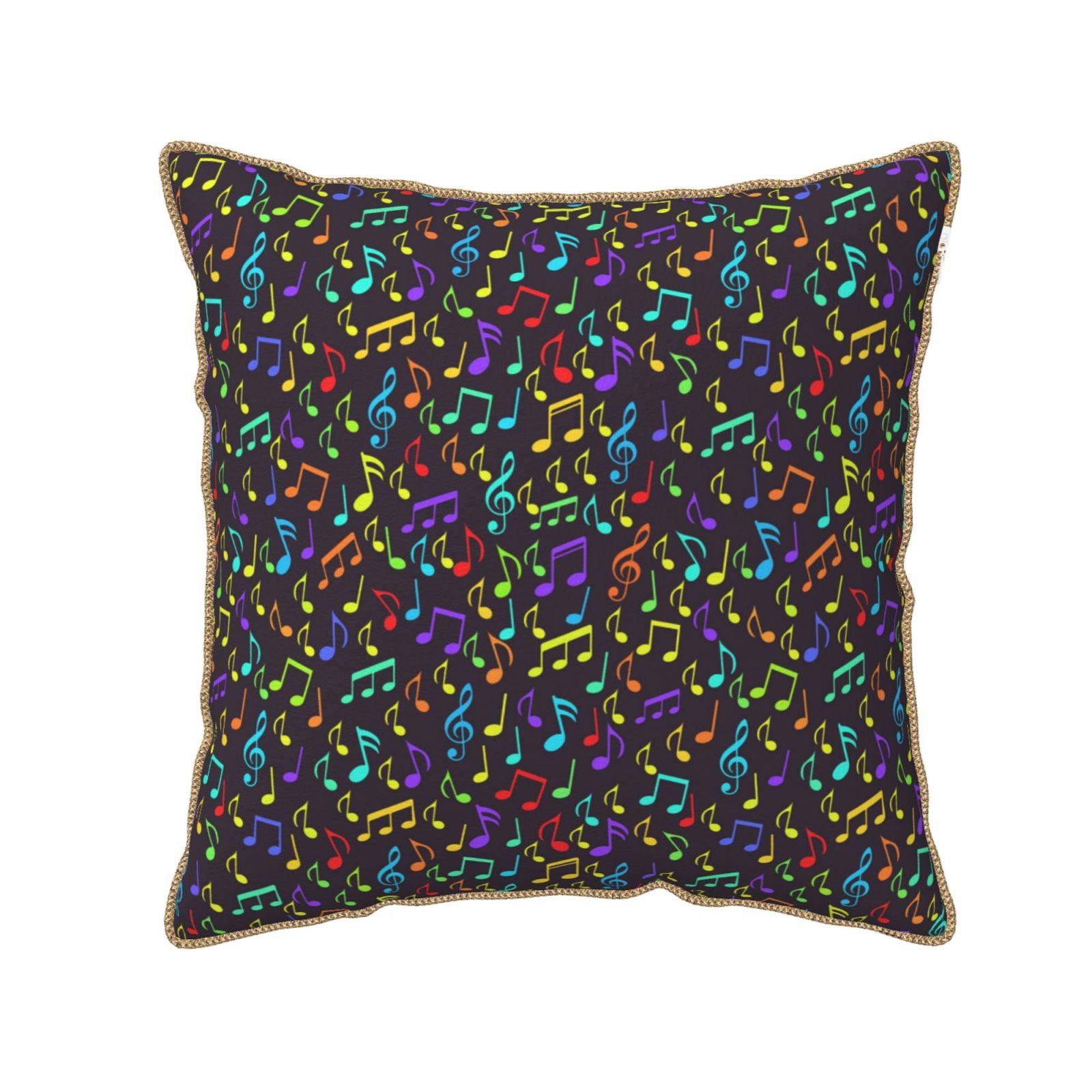 Zeuib Musical Notes Print Decorative Throw Pillow Covers,Cushion Covers ...