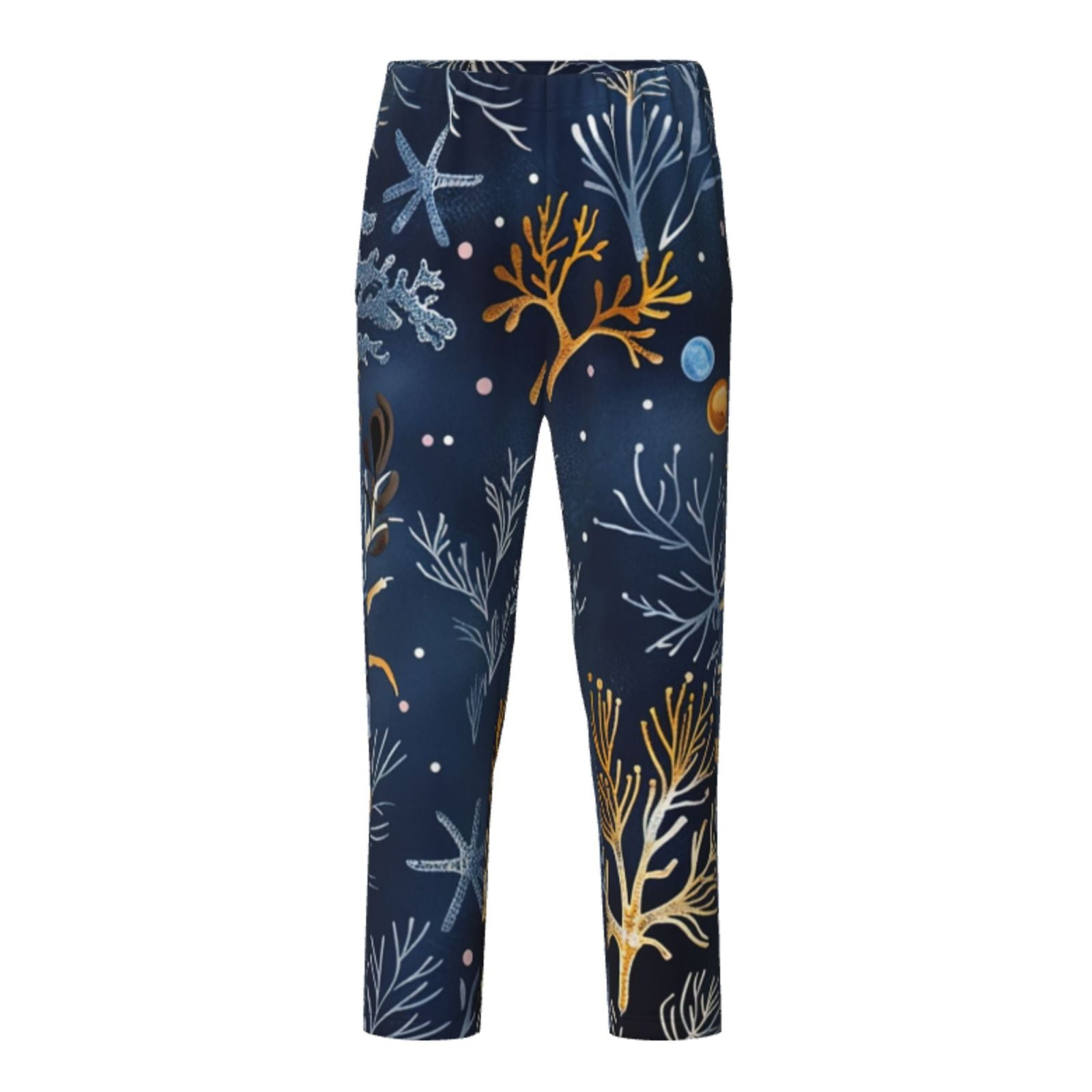 Zeuib Mystical Underwater Coral Scene Print Pajama Pants for Girls Boys ...