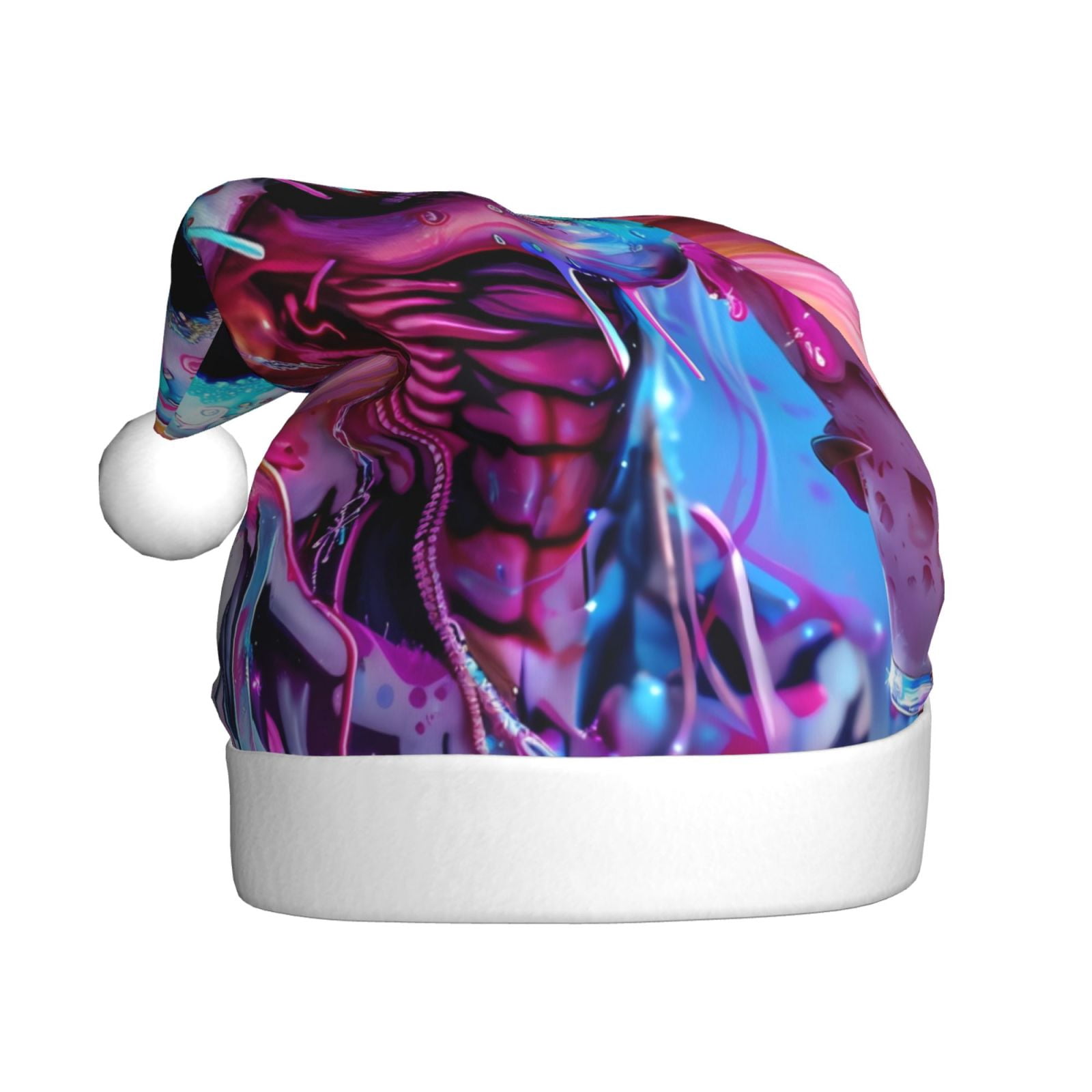 Zeuib Neon Skull With Milkshake Christmas Stocking Classic Large ...