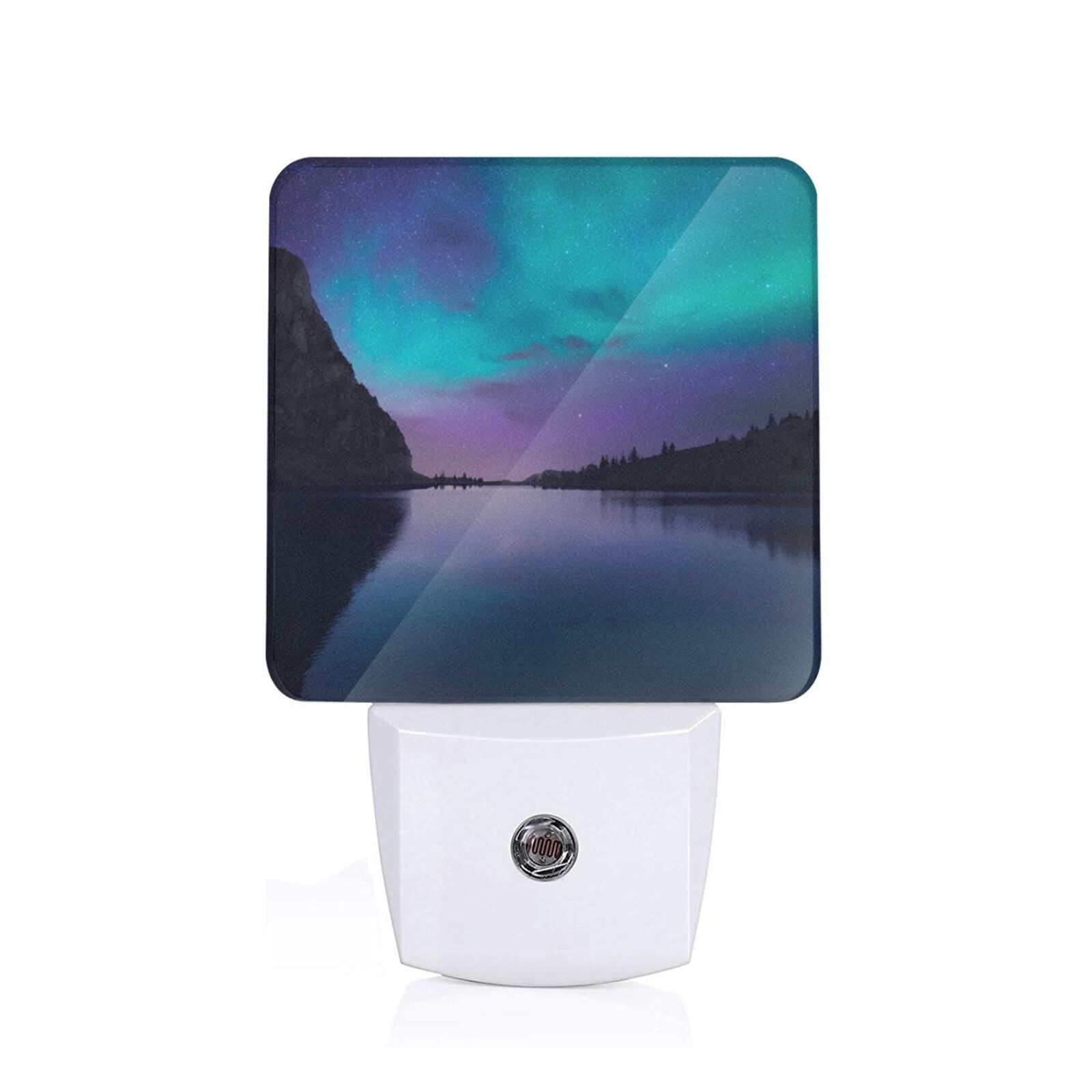 Zeuib Night At Lake Aurora LED Night Light,Plug in Night Light with ...
