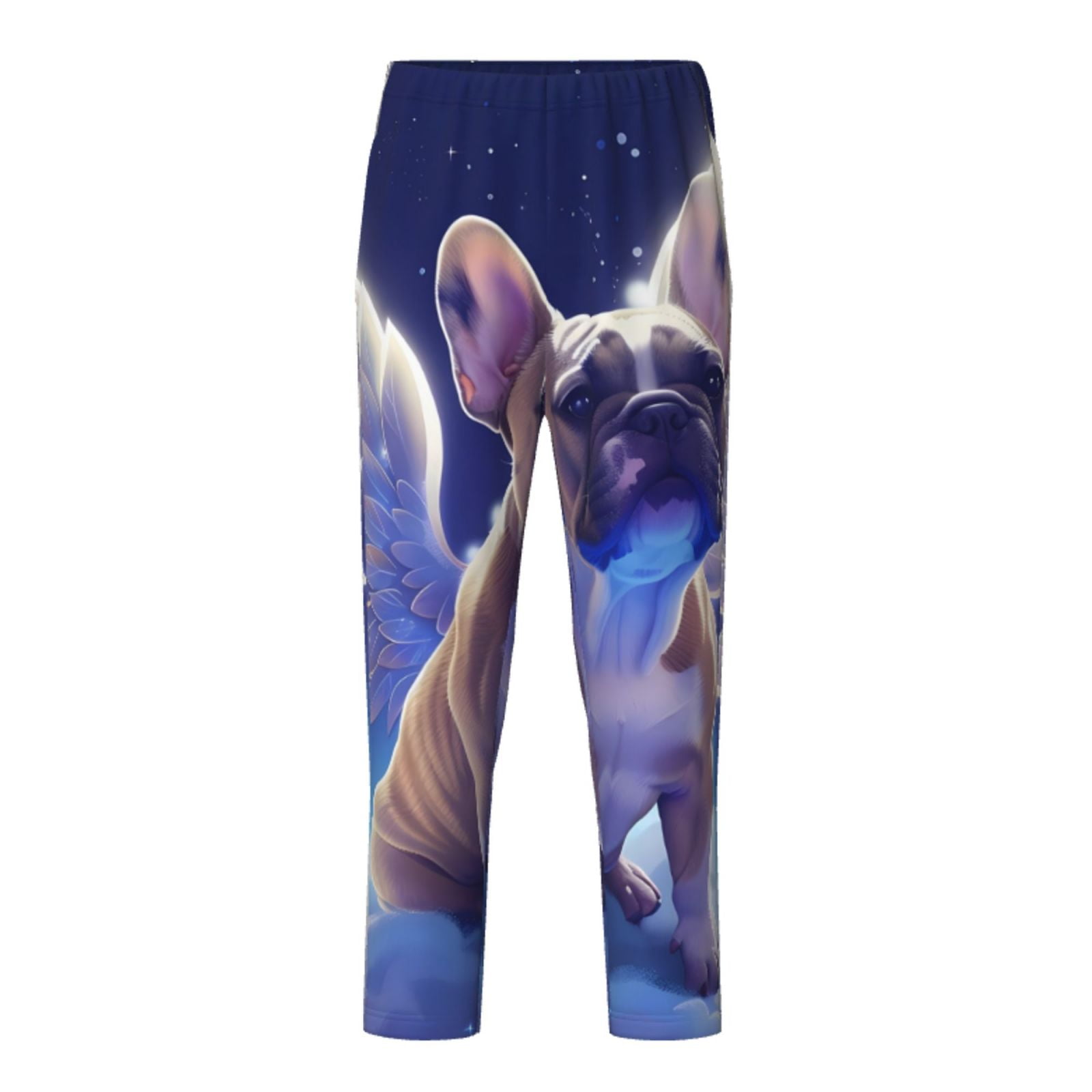 Zeuib Night Sky Winged French Bulldog Print Pajama Pants for Girls Boys ...