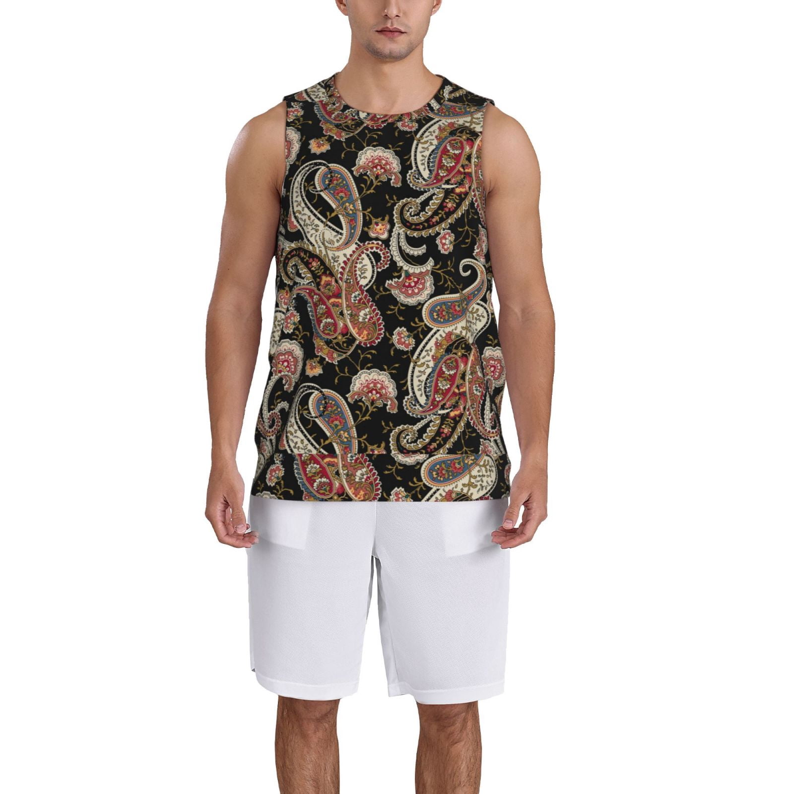 Zeuib Paisley6 Jersey Shirt for Men,Mesh Athletic Practice Sports ...