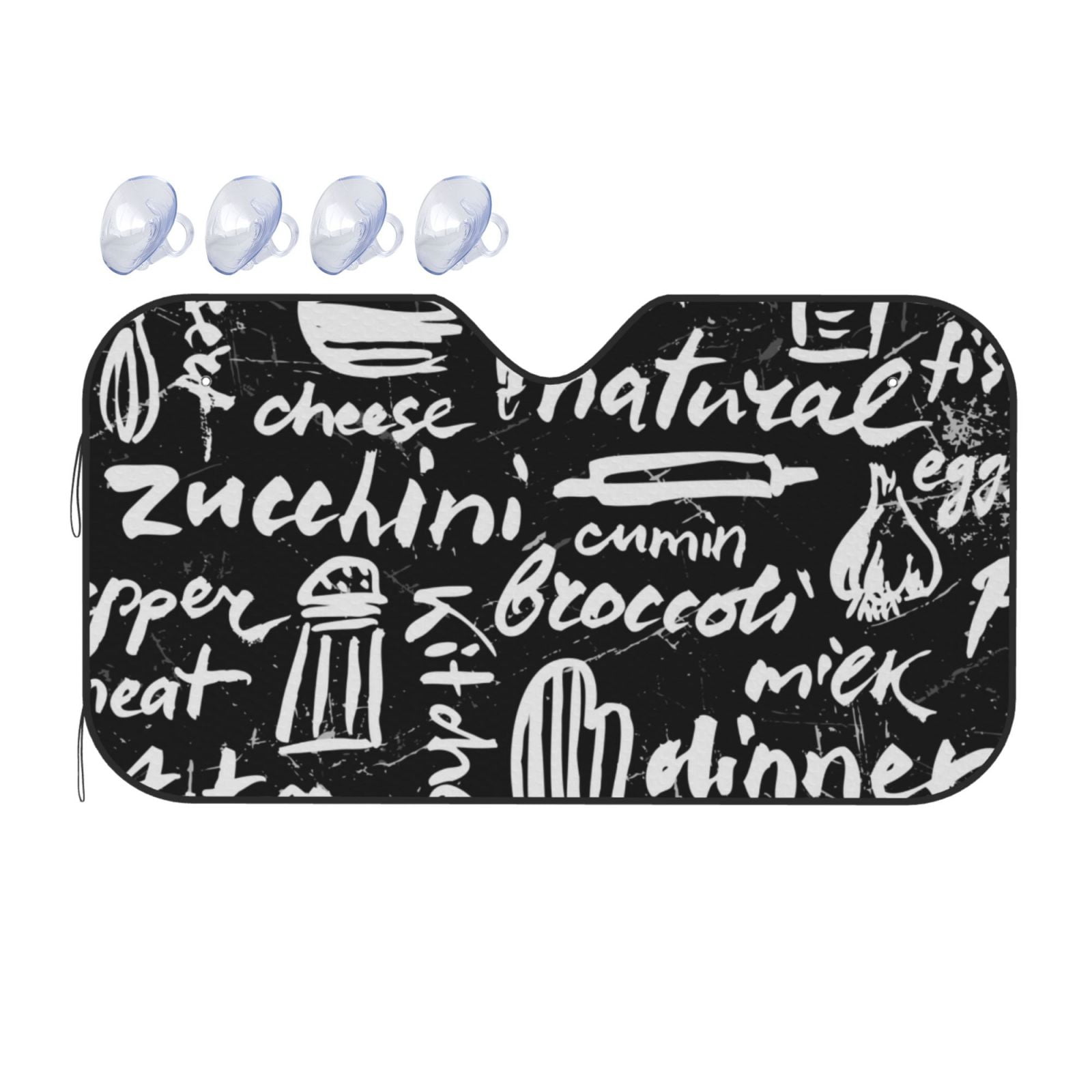 Zeuib Pasta Bacon Premium Car Sunshade: Superior Sun Protection and ...