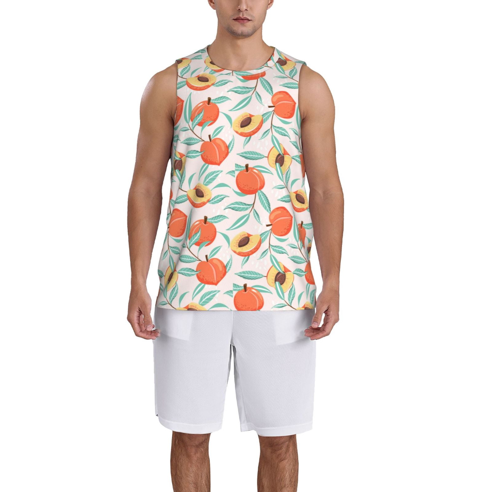 Zeuib Peach Jersey Shirt for Men,Mesh Athletic Practice Sports Shirts ...