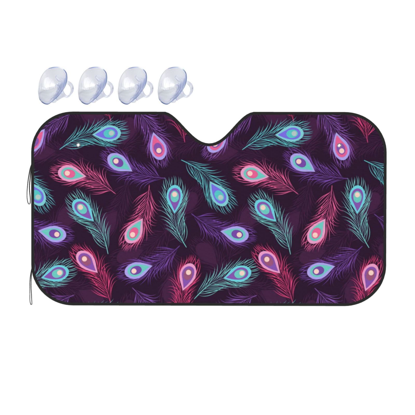 Zeuib Peacock Feathers3 Premium Car Sunshade: Superior Sun Protection ...
